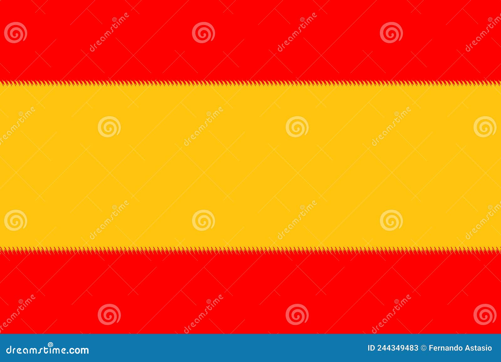 Spain. Flag of Spain. Llustration of the Flag of Spain. Horizontal ...