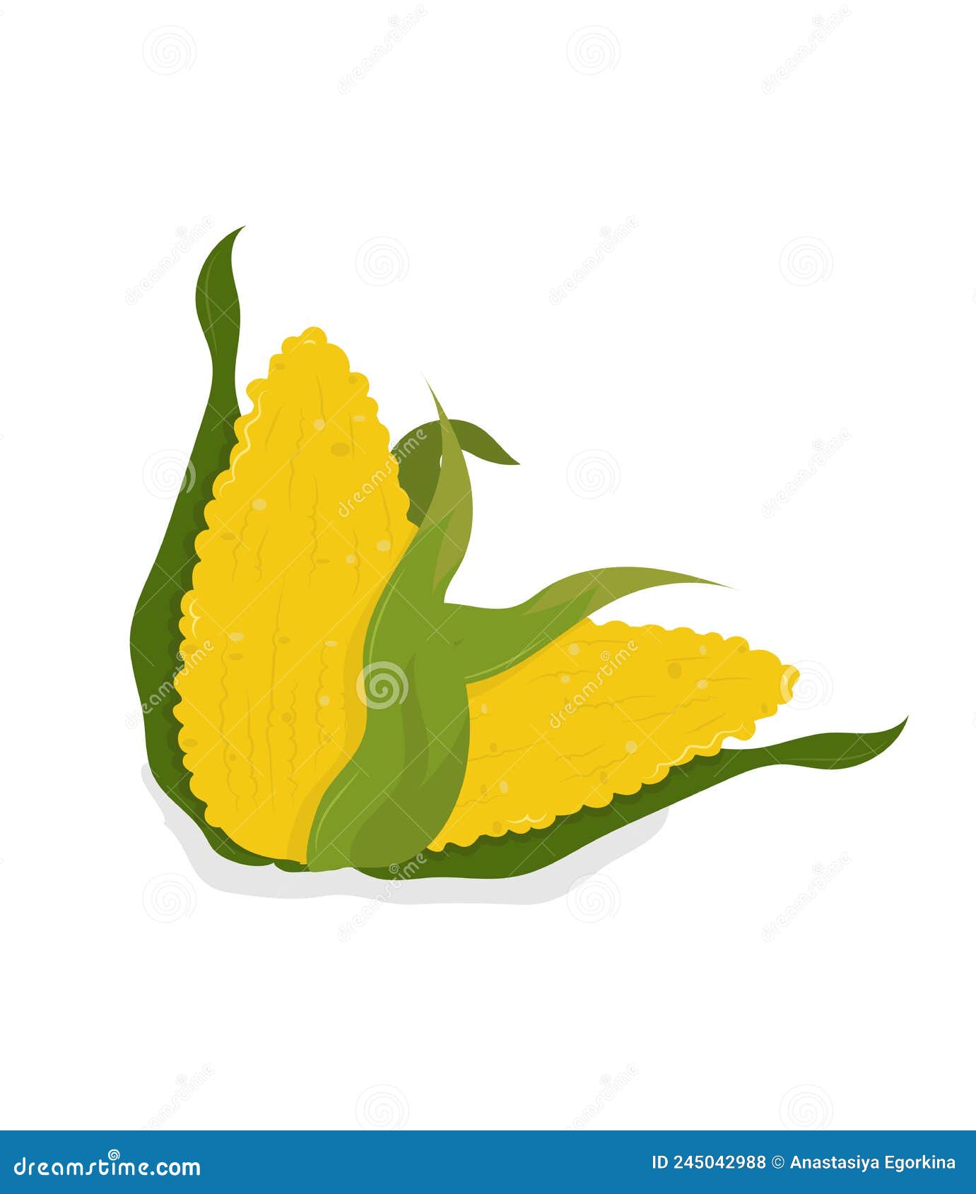 Corn on the Cob, Food of Mexicans Stock Vector - Illustration of ...