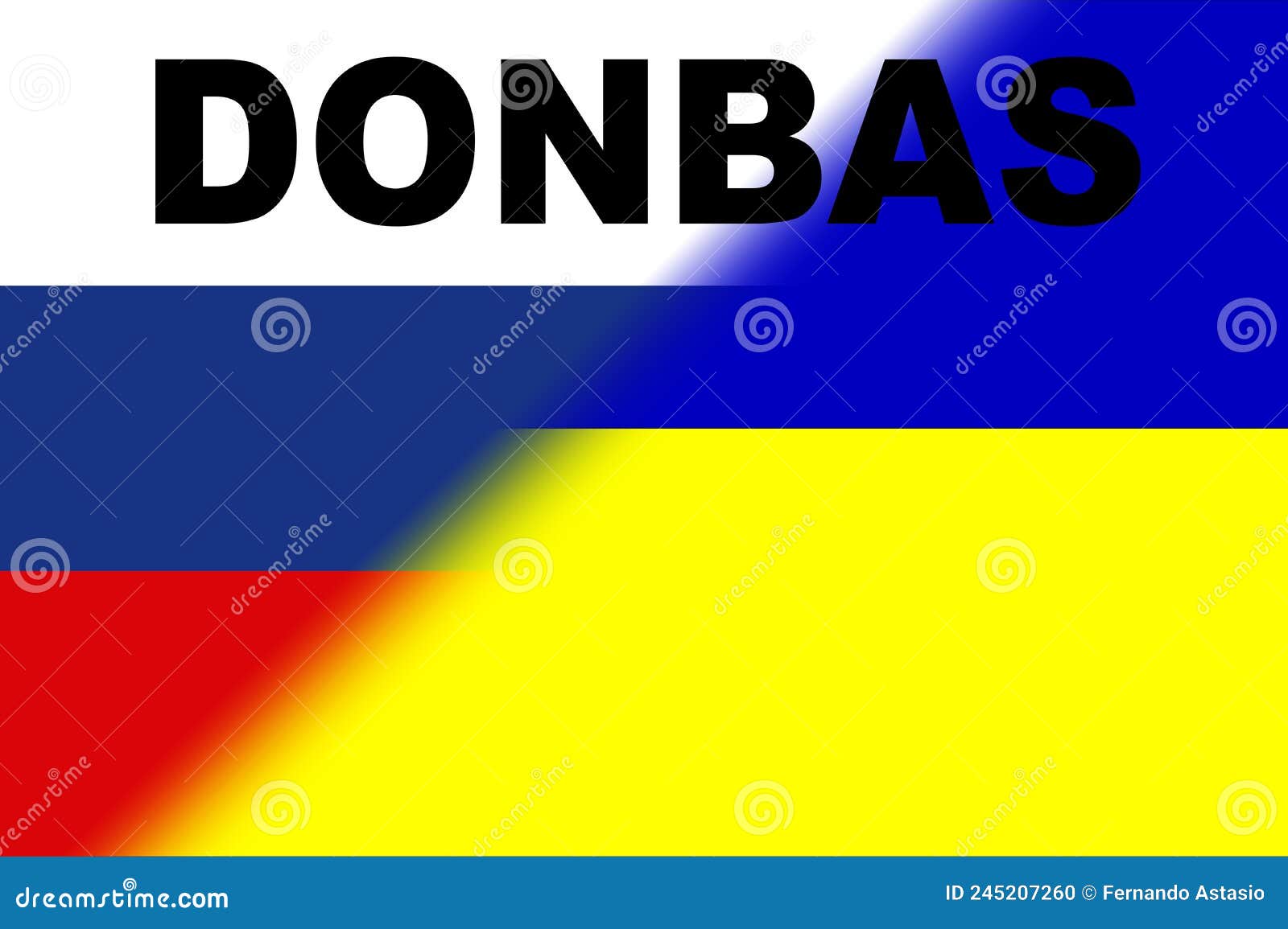 Donbas. Conflict between Ukraine and Russia Stock Photo - Image of ...
