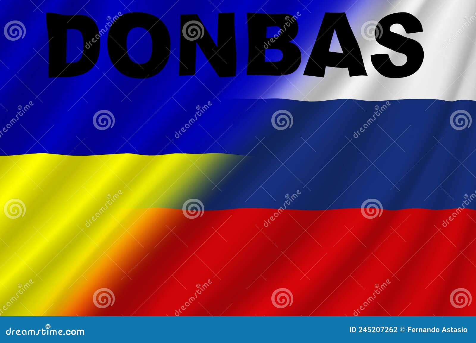 Donbas. Conflict between Ukraine and Russia Stock Photo - Image of ...