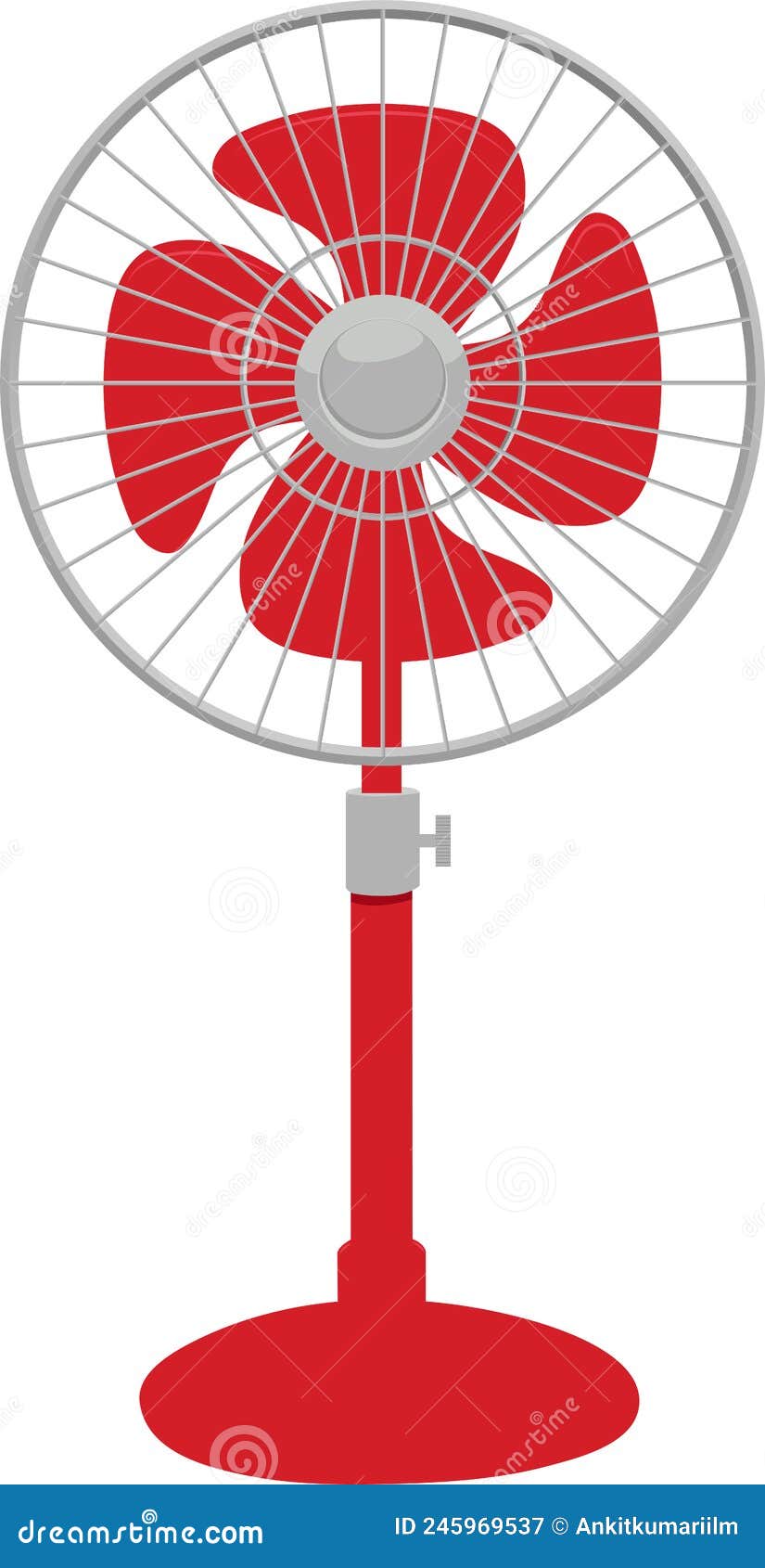 Nice Fan Vector Illustration Cartoon Stock Vector - Illustration of ...