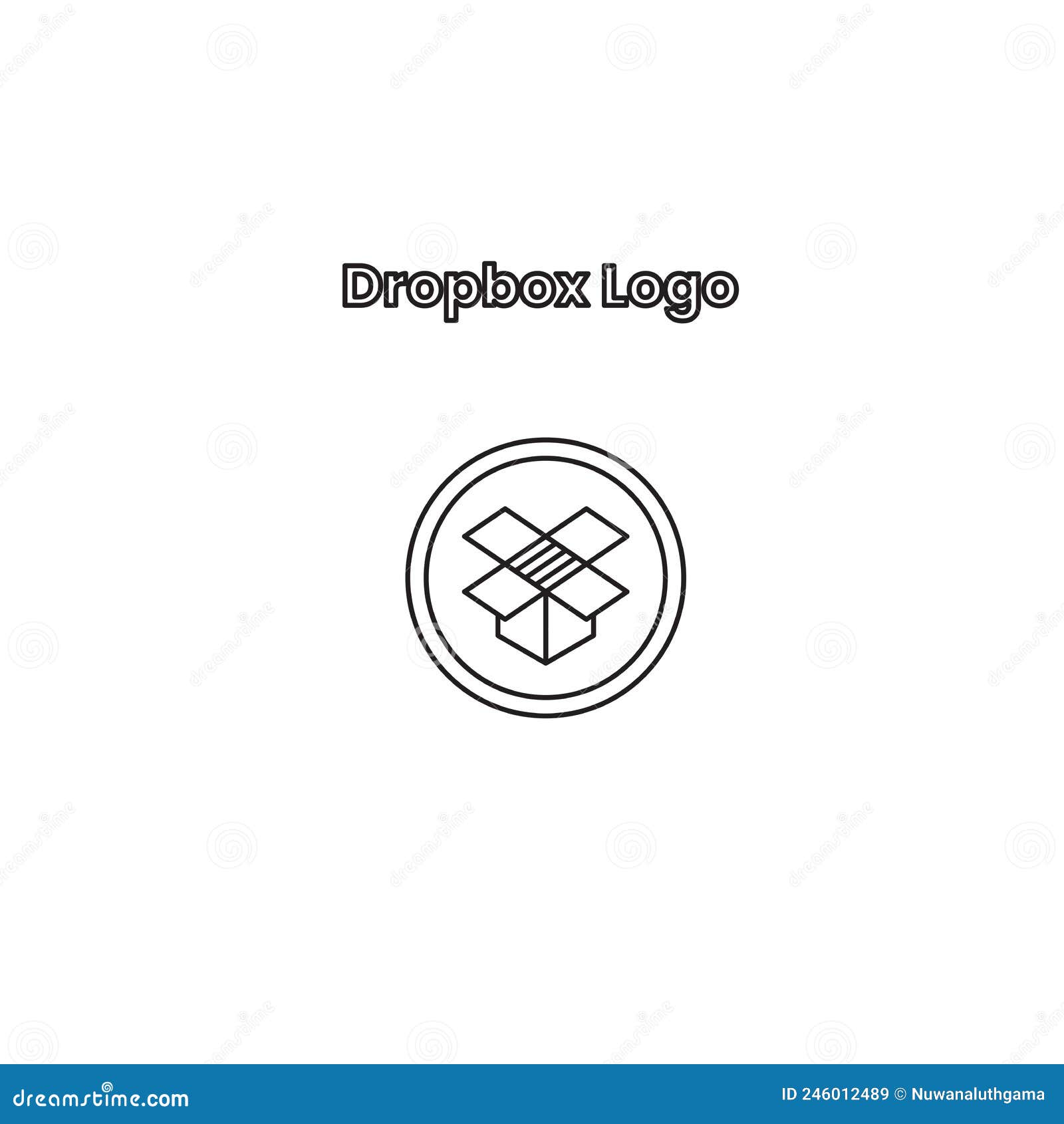 Dropbox Platform Logo Vector Symbol Editorial Stock Image ...