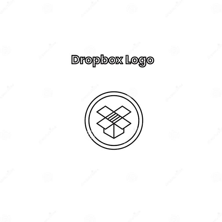 Dropbox Platform Logo Vector Symbol Editorial Stock Image ...