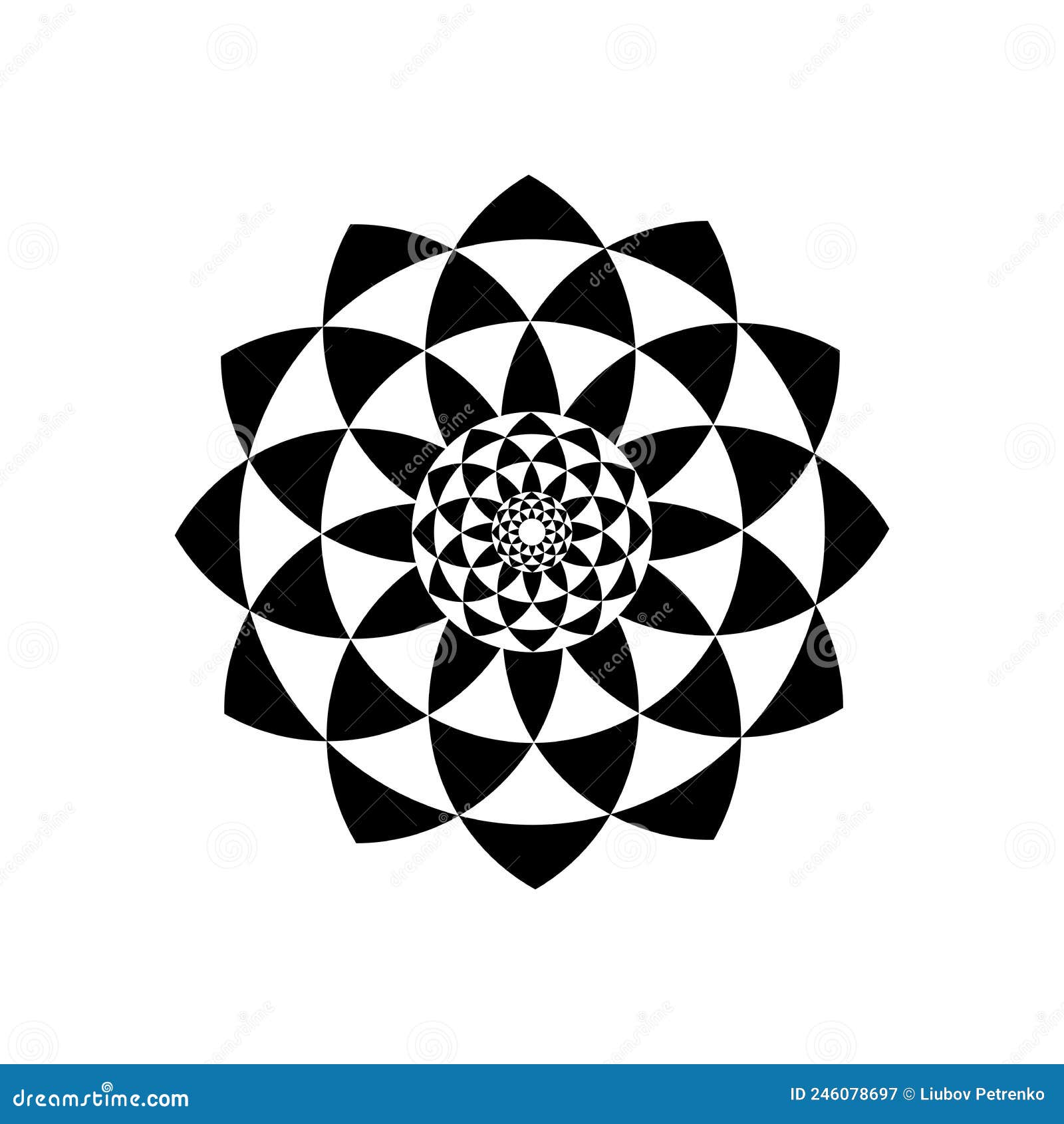 Minimal Abstract Symbol Circle Logo Stock Vector - Illustration of ...