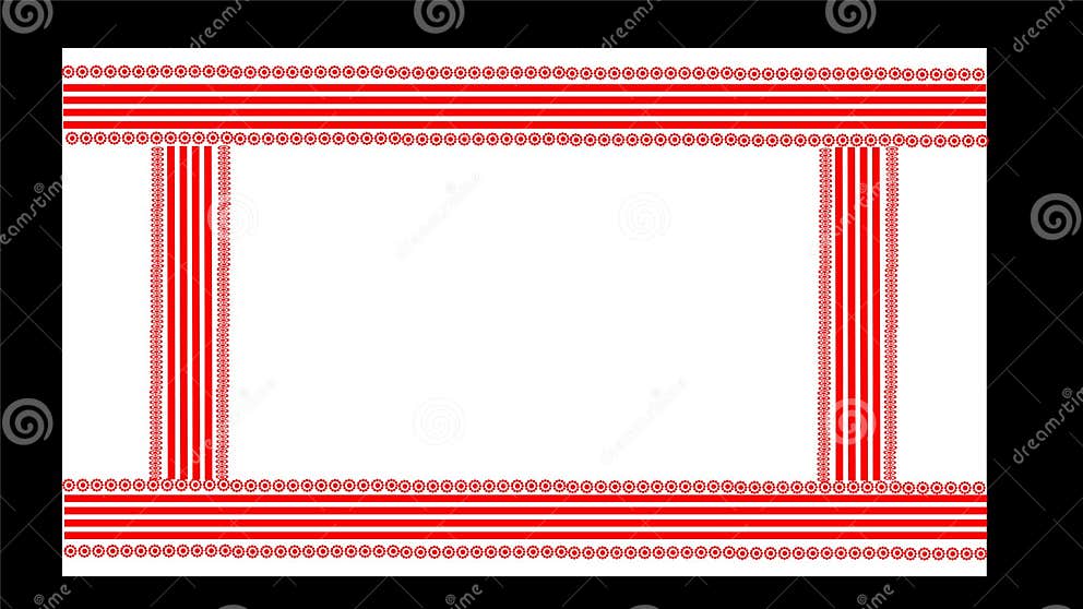 Assamese Gamusa or Gamosa . Assamese Traditional Cloth. Textile Pattern ...
