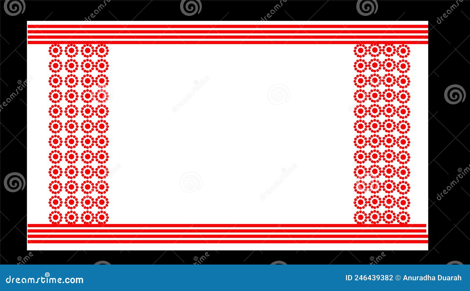 Assamese Gamusa or Gamosa . Assamese Traditional Cloth. Textile Pattern ...