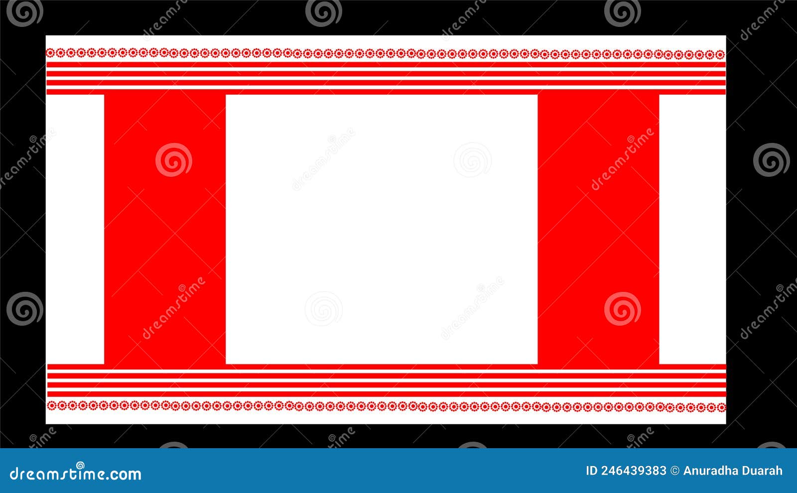 Assamese Gamusa or Gamosa . Assamese Traditional Cloth. Textile Pattern ...