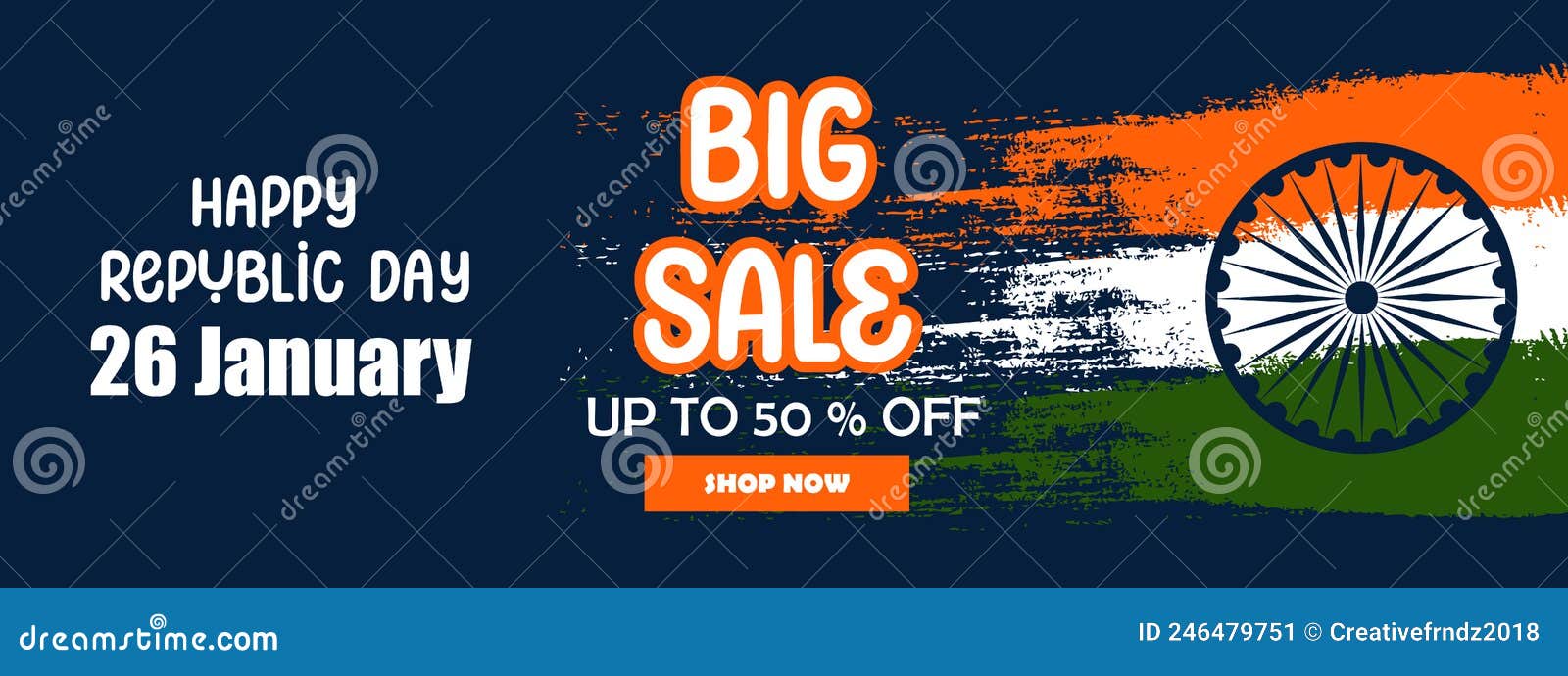 Republic Day Greeting Card Design Stock Vector - Illustration of ...