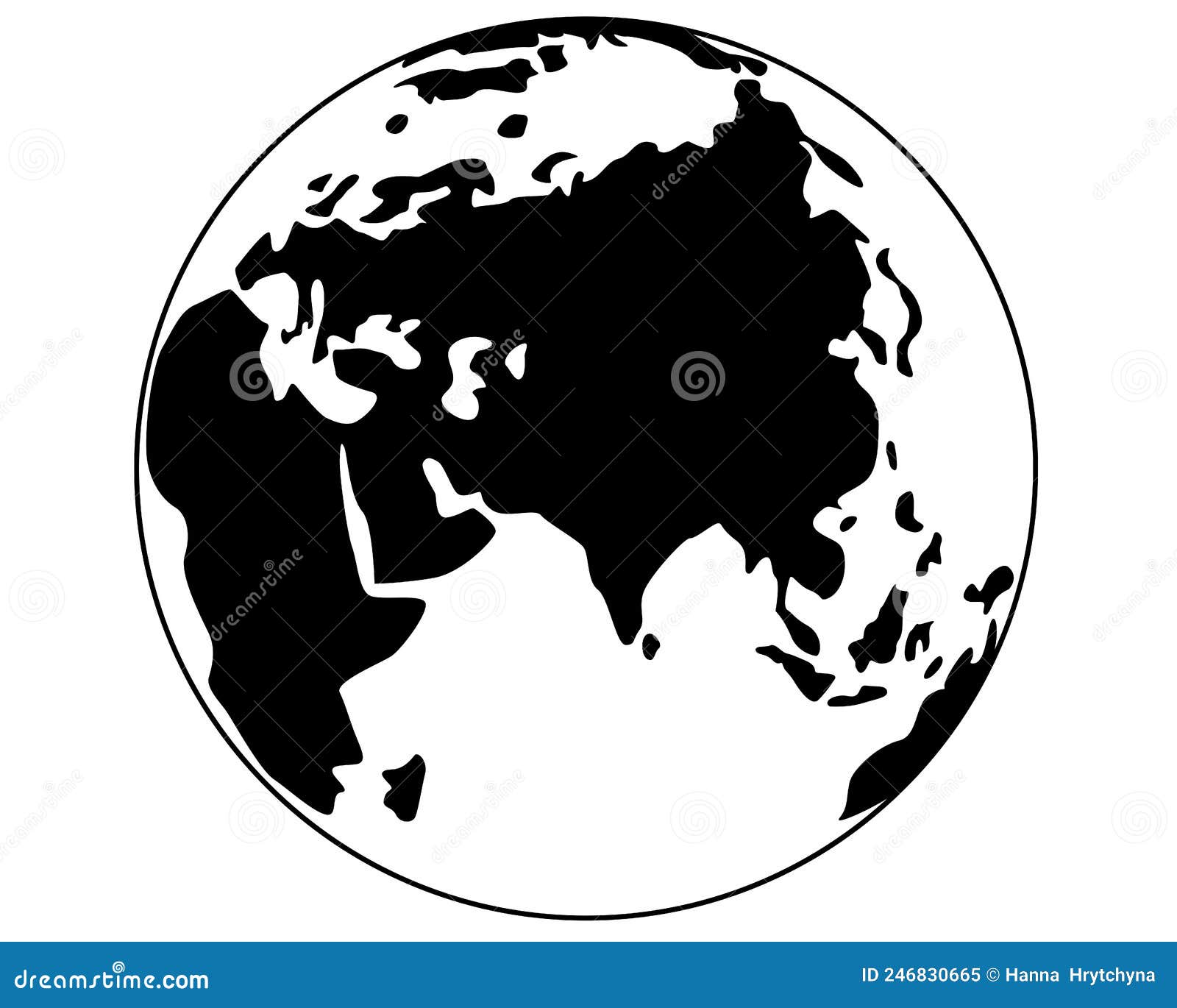 Eurasia Map Logo Icon. Europe And Asia. Vector Simple Symbol In Flat ...
