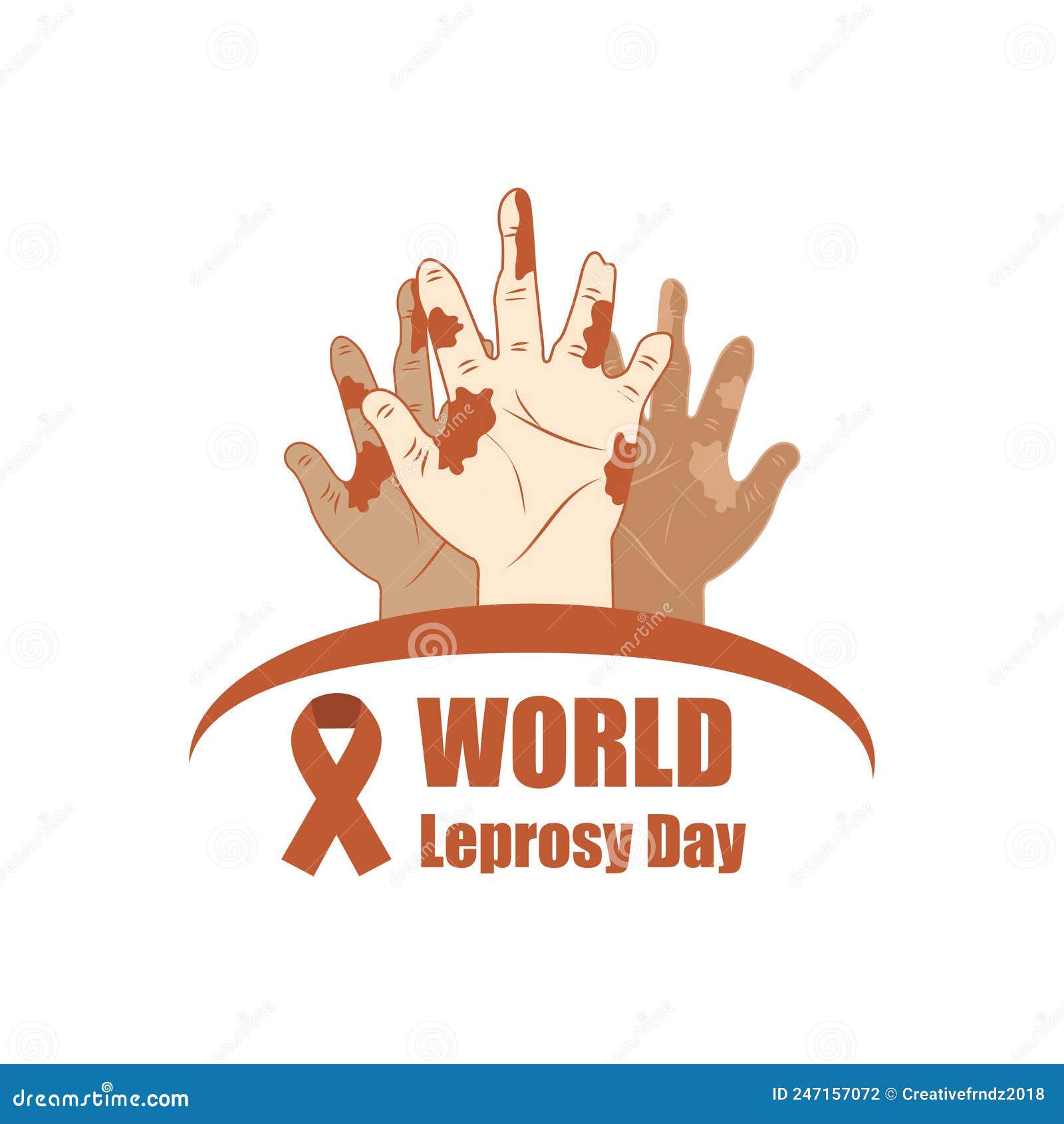 World Leprosy Day Symbol for Social Media Template Banner Stock Vector ...