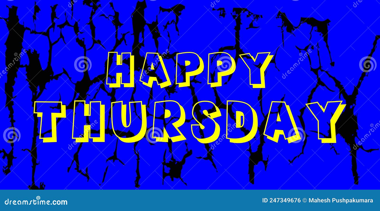 Happy Thursday Vector Design Stock Vector - Illustration of isolated ...