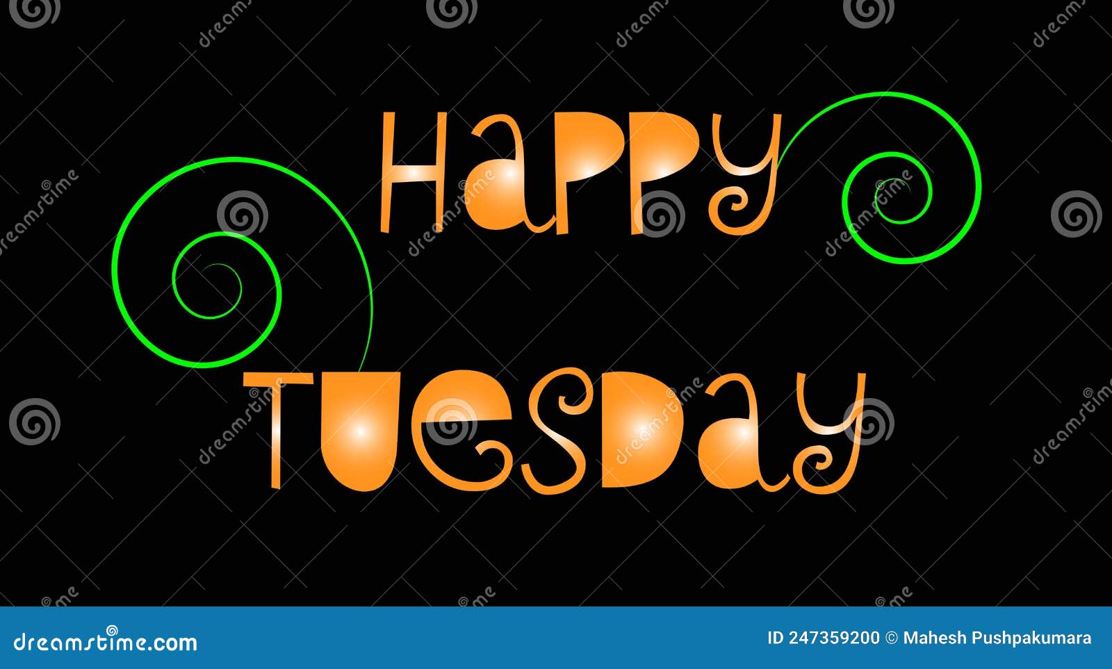 Happy Tuesday Vector Illustration Stock Vector - Illustration of ...