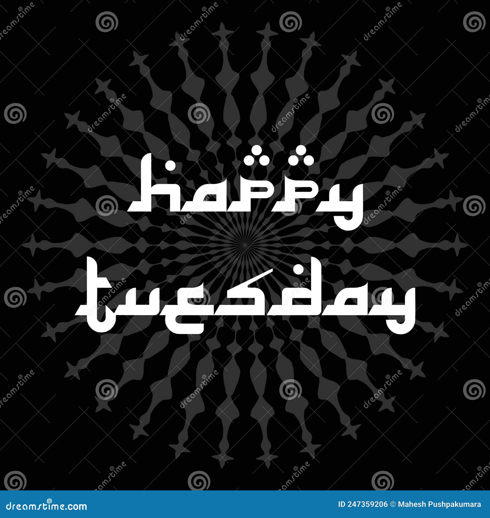 Happy Tuesday Vector Illustration Stock Vector - Illustration of ...