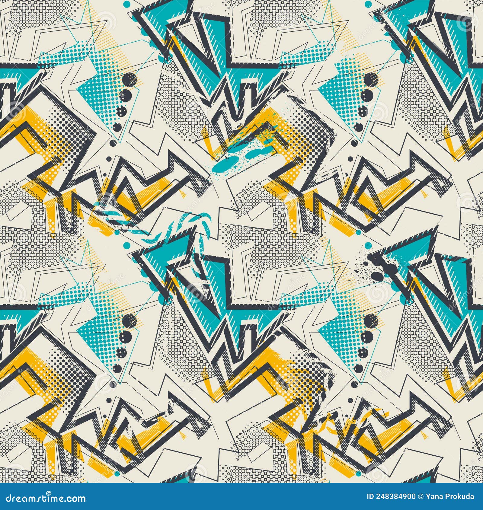 Abstract Urban Pattern with Curved Geometry Elements, Lines and Chaotic ...