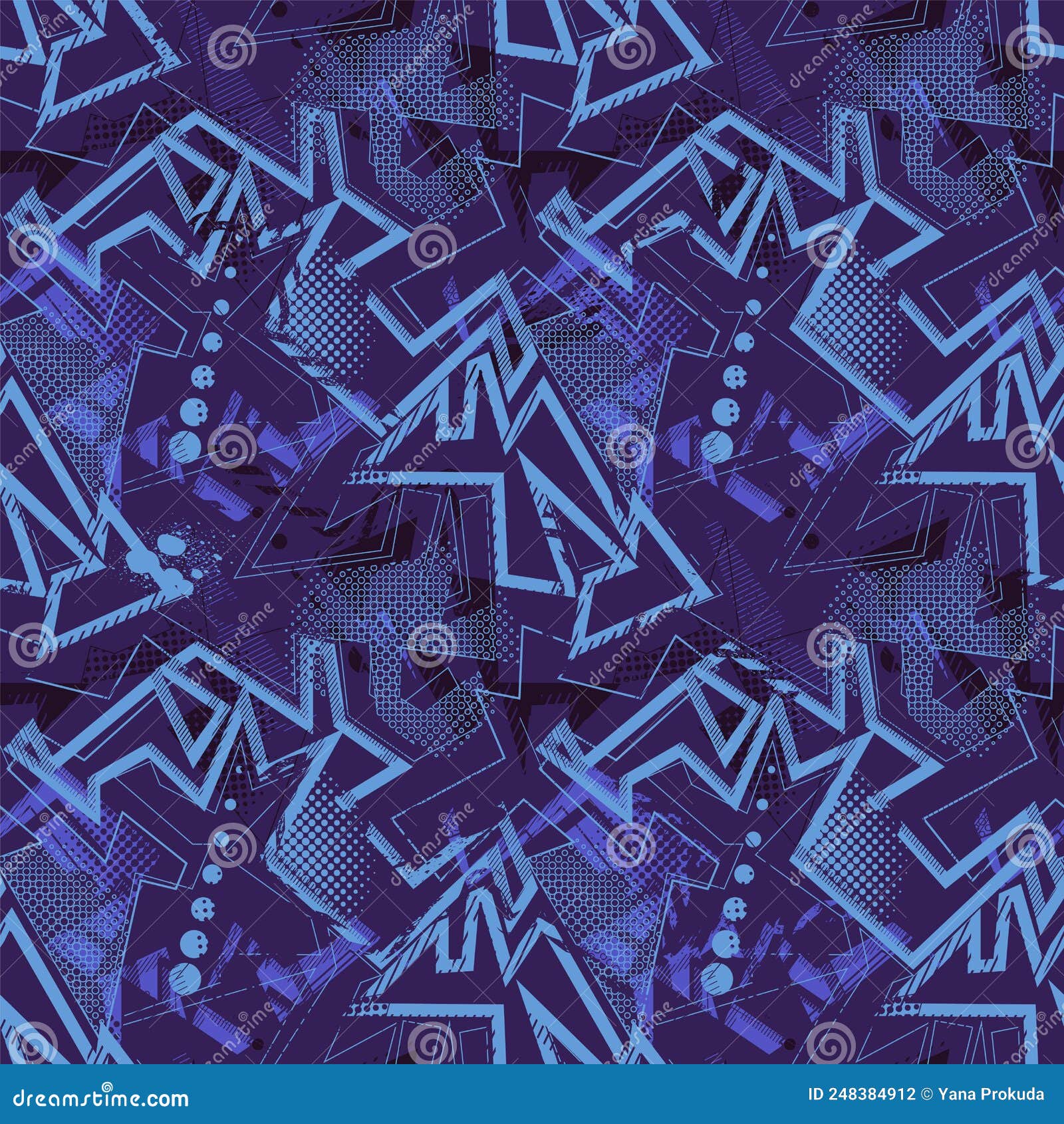 Abstract Urban Pattern with Curved Geometry Elements, Lines and Chaotic ...