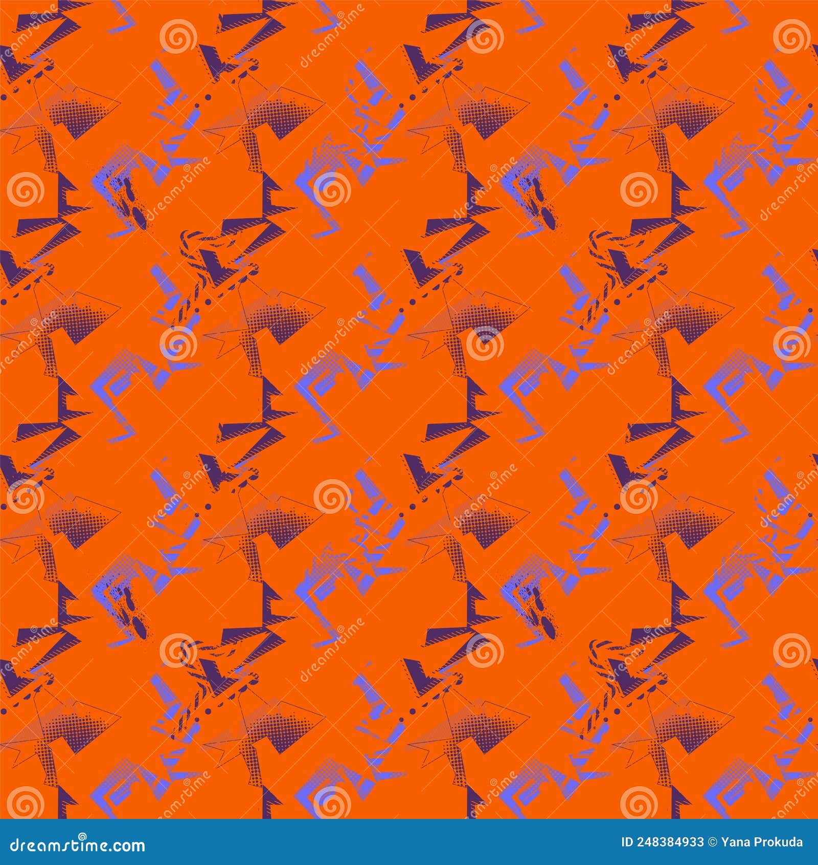 Abstract Urban Pattern with Curved Geometry Elements, Lines and Chaotic ...