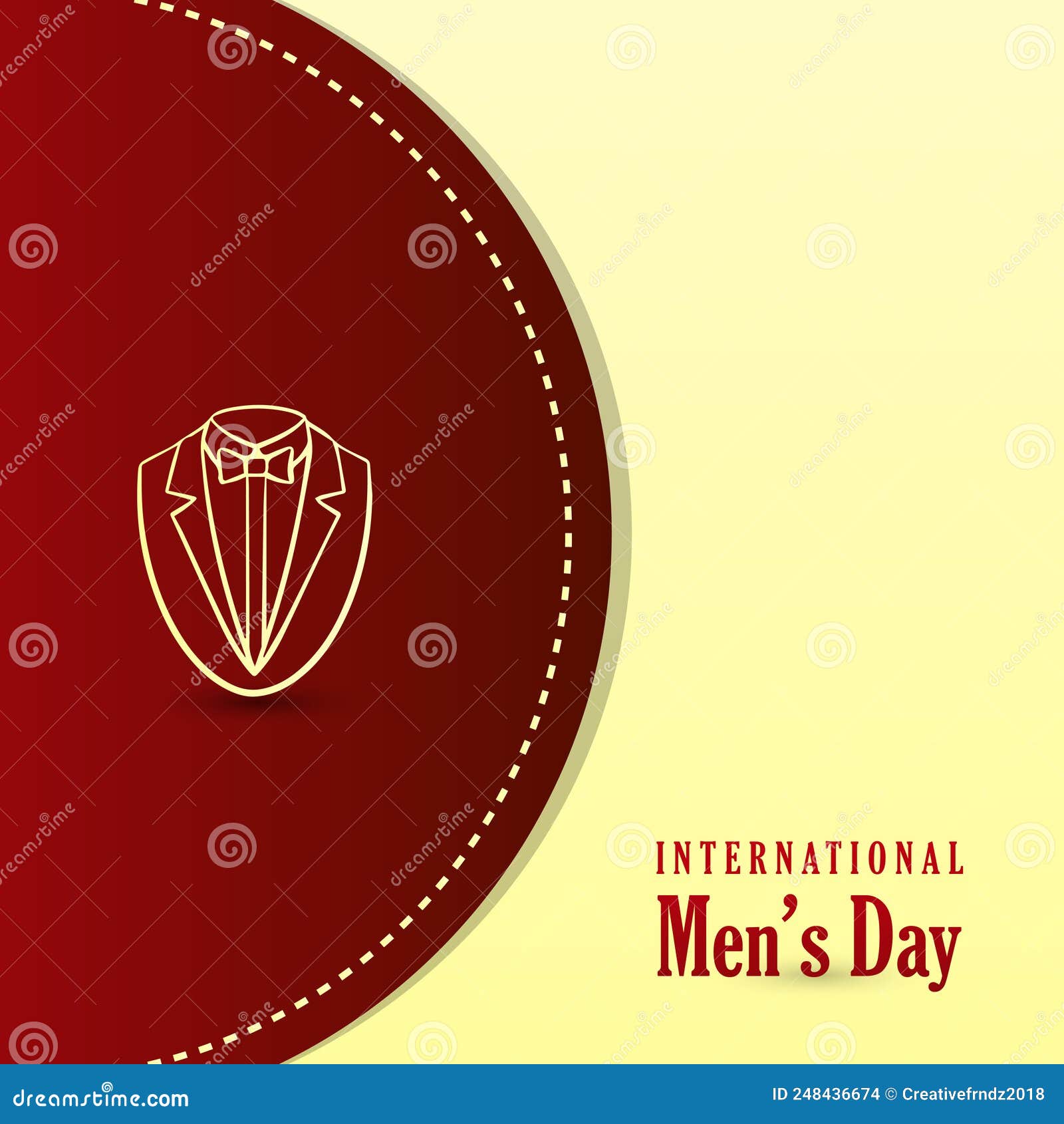 International Men S Day Greeting Card Design Stock Vector ...
