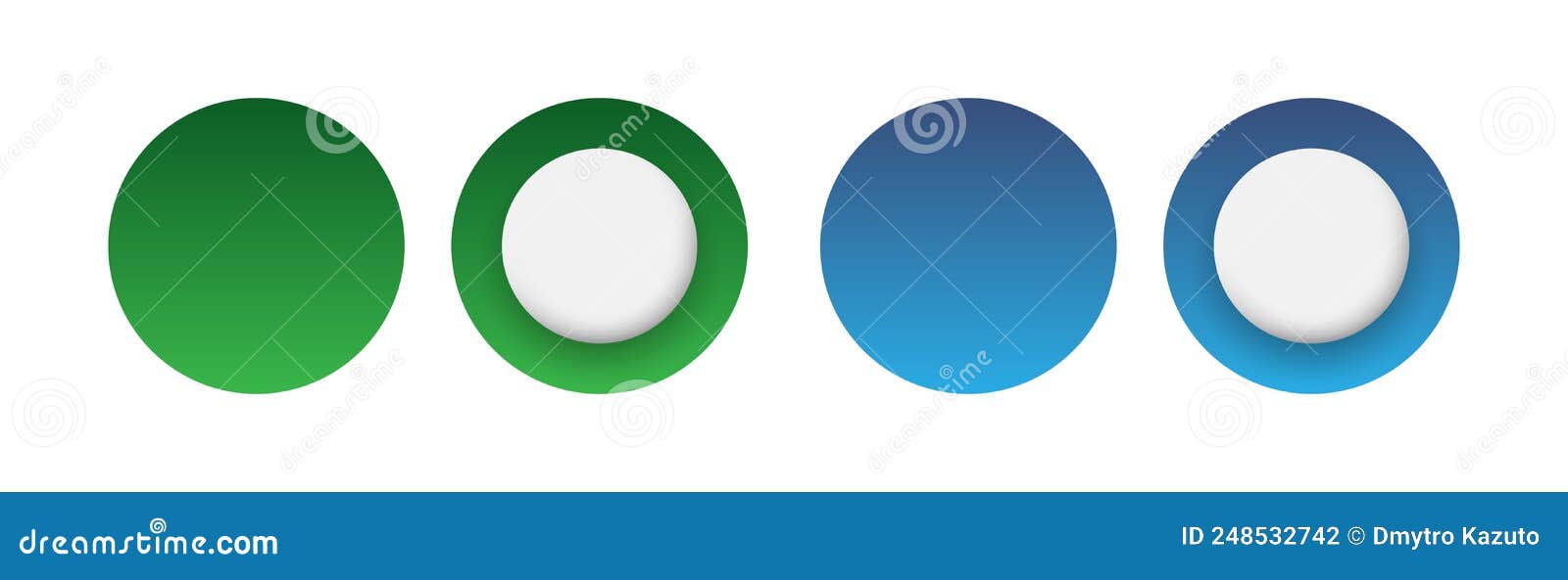 Radio Button. Switch Set. Vector Clipart Isolated On White Background ...