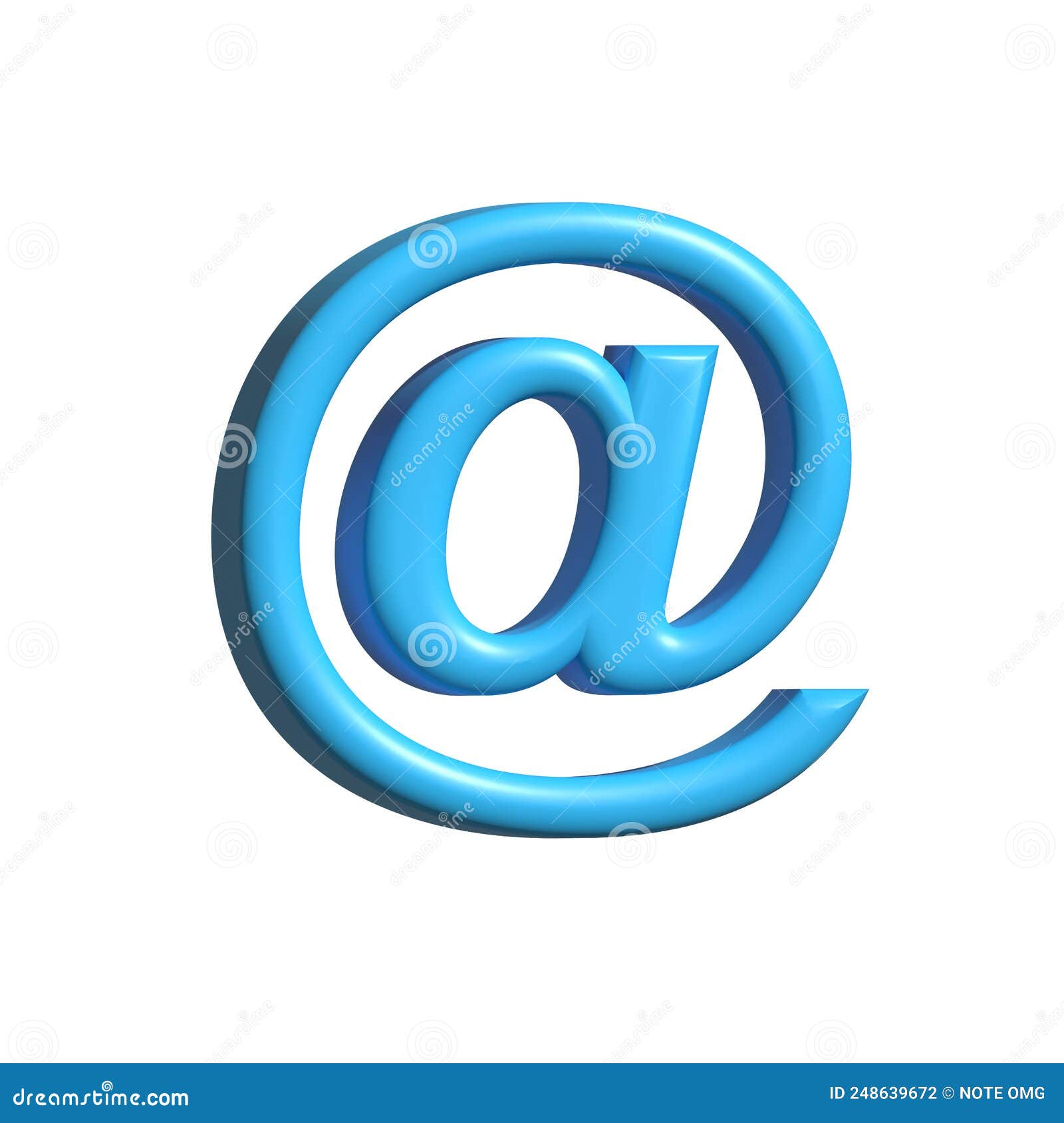 Three Dimensional Sign Isolated on White Background 3d Illustration ...