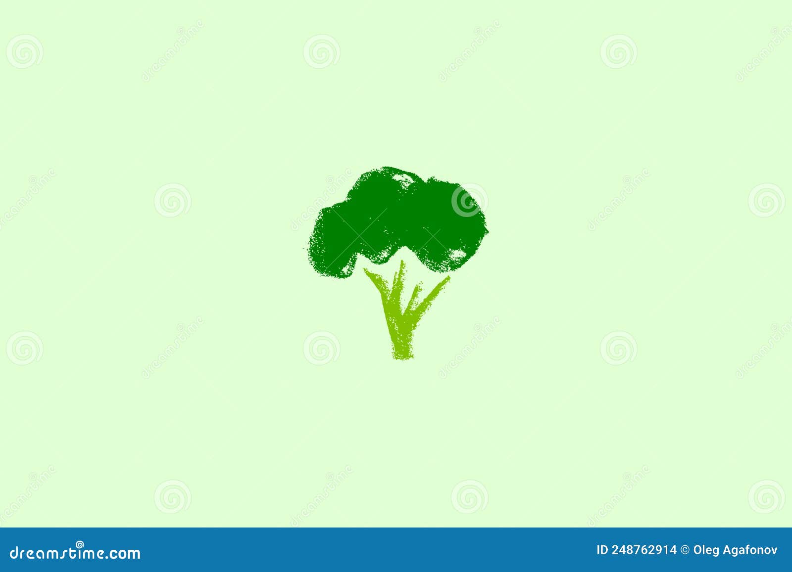 Color Broccoli Symbol for Vegan Restaurant Logo, Vegetarian Label ...