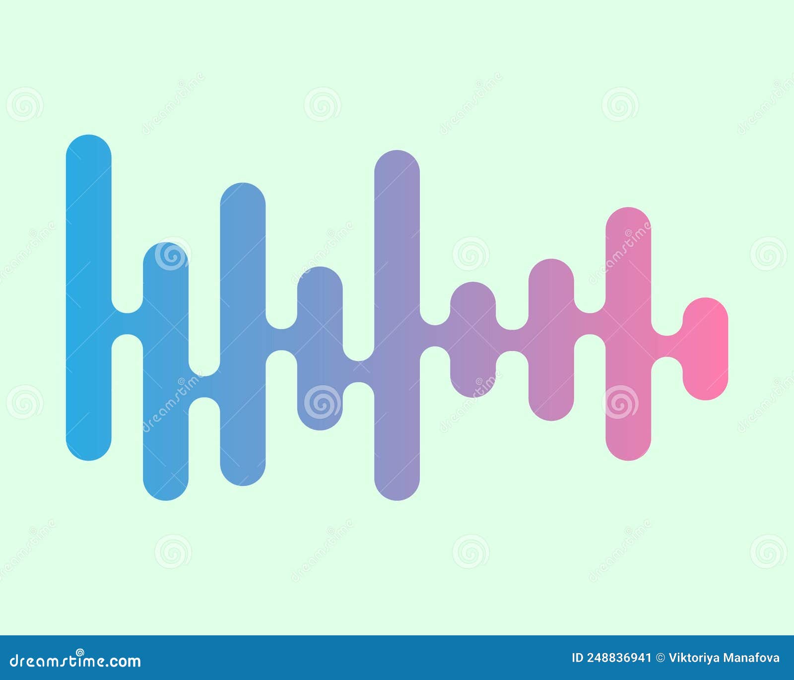Music graph stock vector. Illustration of pink, background - 248836941