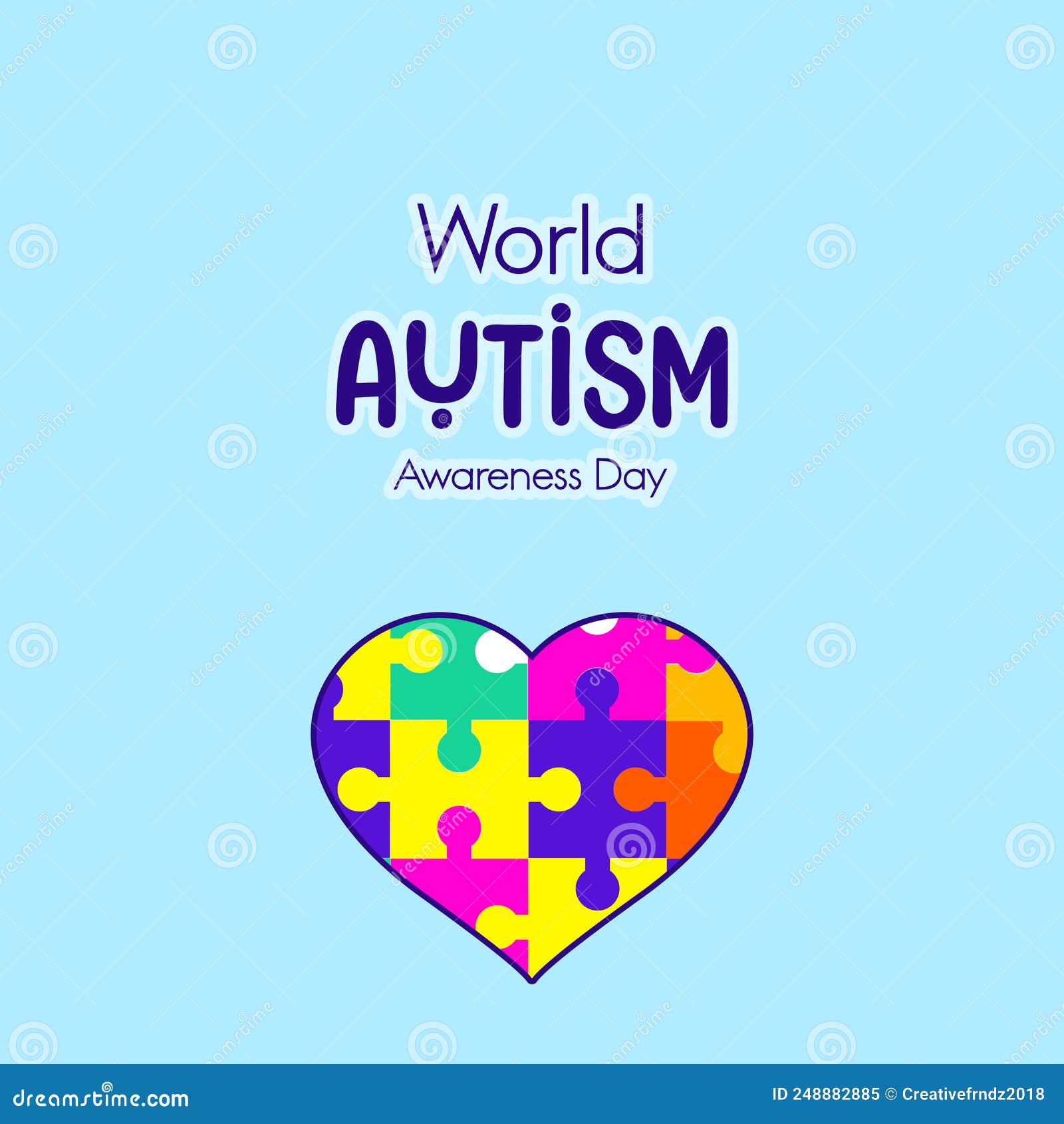 World Autism Awareness Day Banner Design Stock Vector - Illustration of ...
