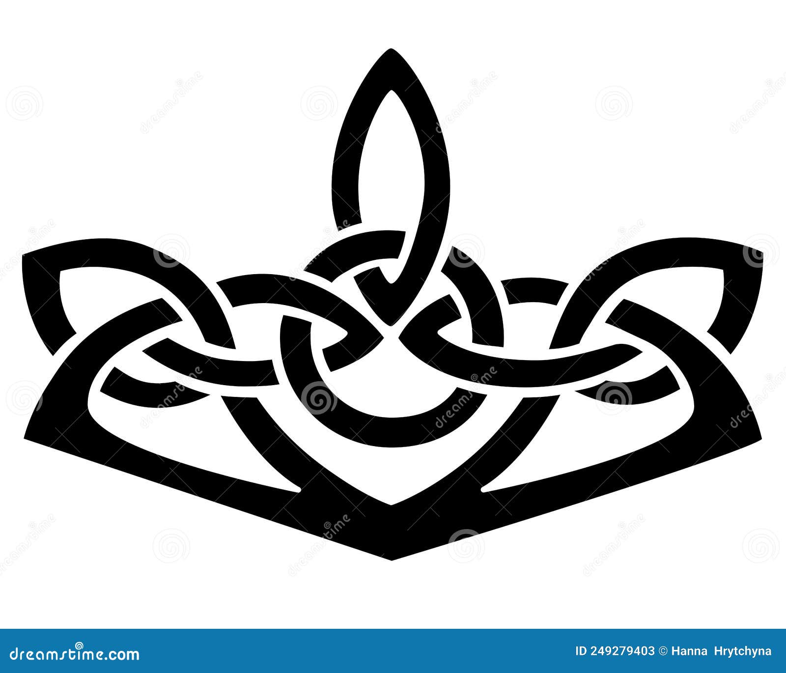 Celtic Decorative Element - Vector Silhouette Element for Logo or ...
