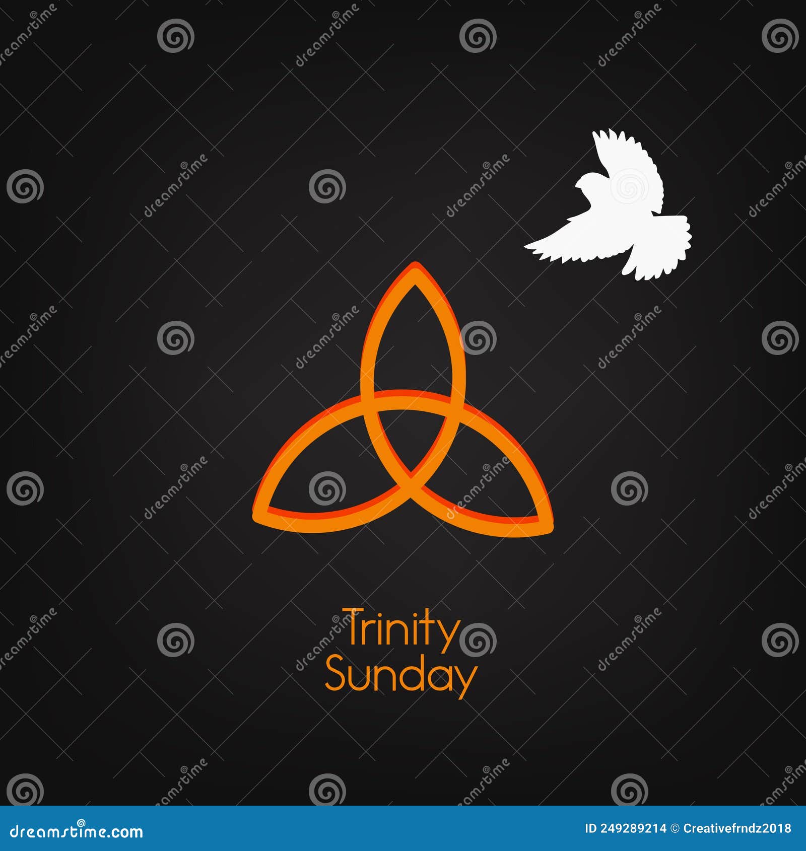 Vector Illustration of Trinity Sunday Stock Vector - Illustration of ...
