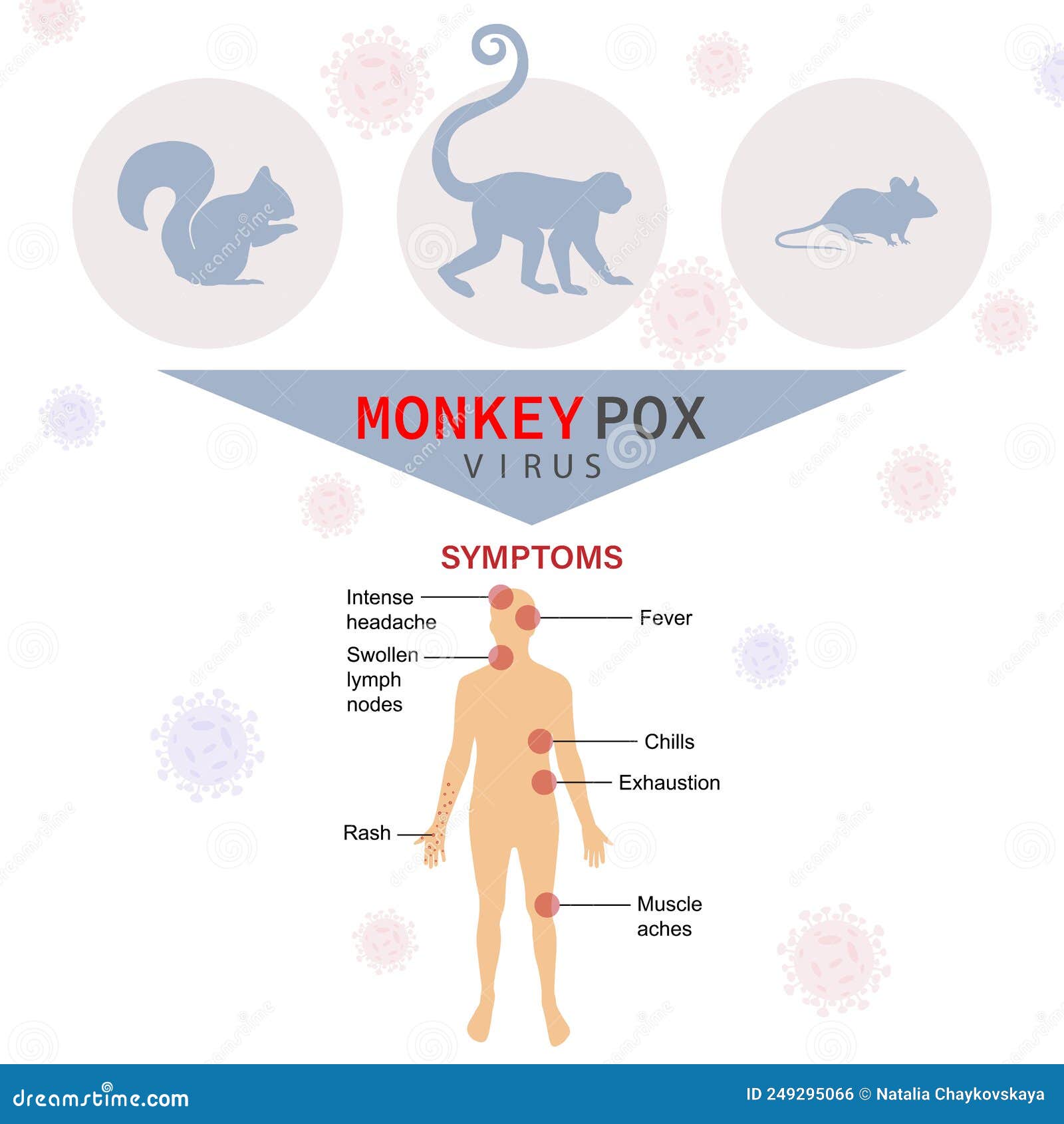 Symptoms of the Monkeypox Virus. the Epidemic Virus Spreads from ...