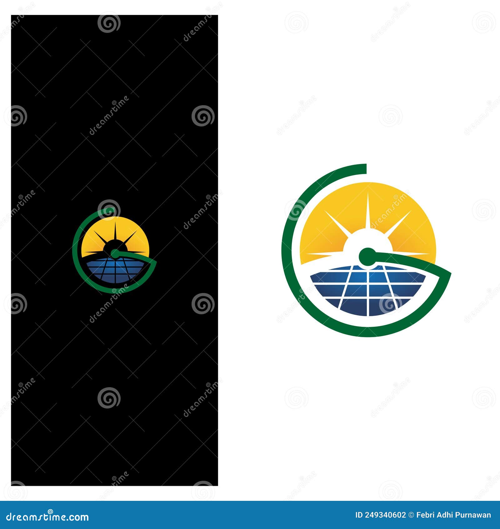 G Sun Solar Panel Logo Concept Stock Vector - Illustration of electric ...