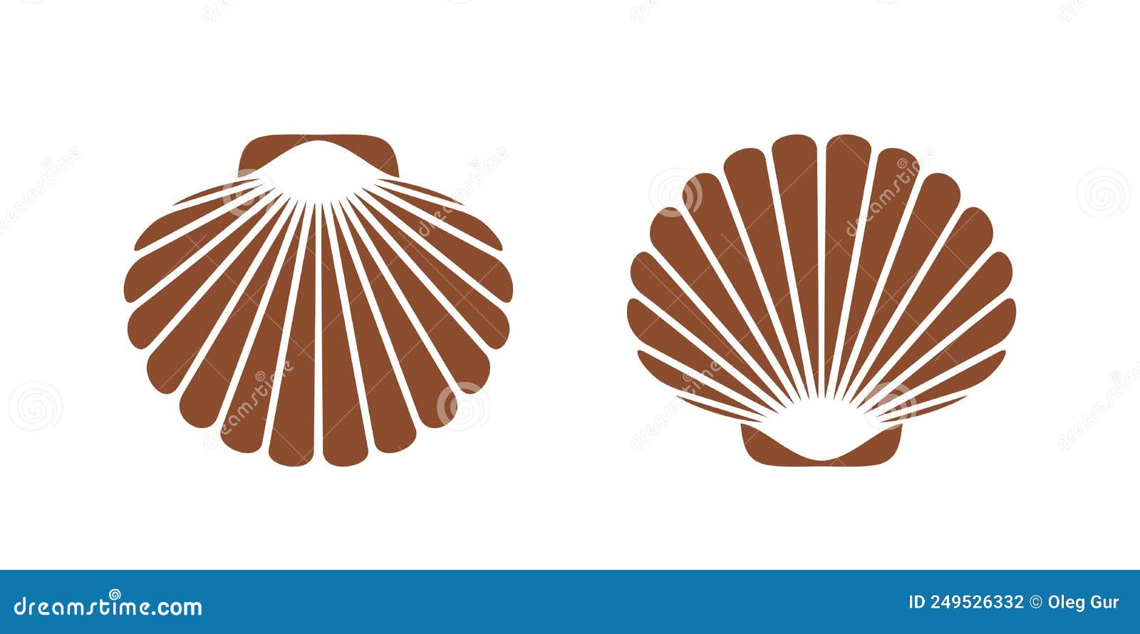 Scallop Logo. Isolated Scallop on White Background Stock Vector ...
