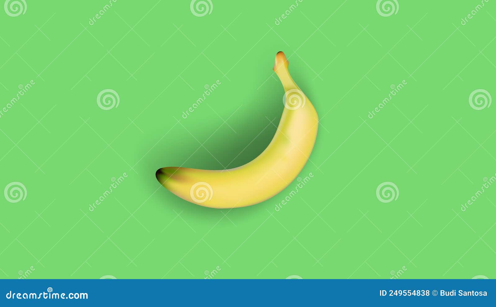 Illustration of Banana Using Yellow Color Scheme Stock Vector ...