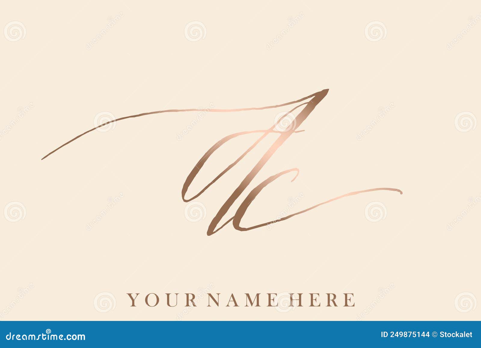 AC Monogram. Calligraphy Letter a, Letter C Signature Logo. Stock ...