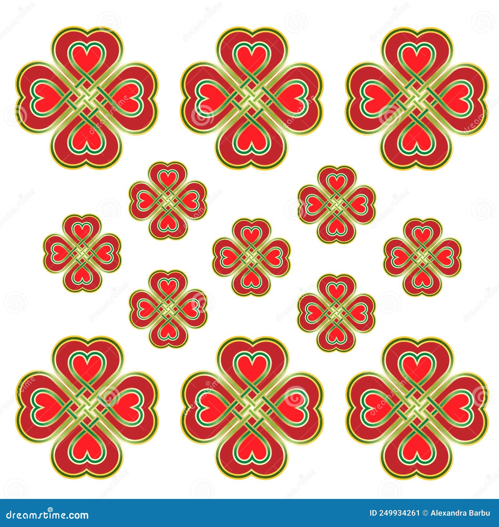 Seamless Repeated Pattern With Puzzle Pieces And Ribbon For ...