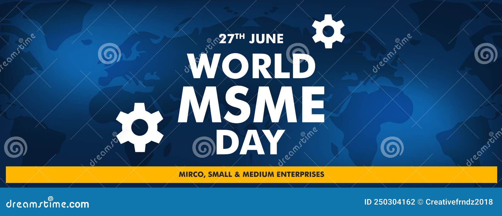 World MSME Day Banner Design, Micro Small , Medium Enterprises Stock ...