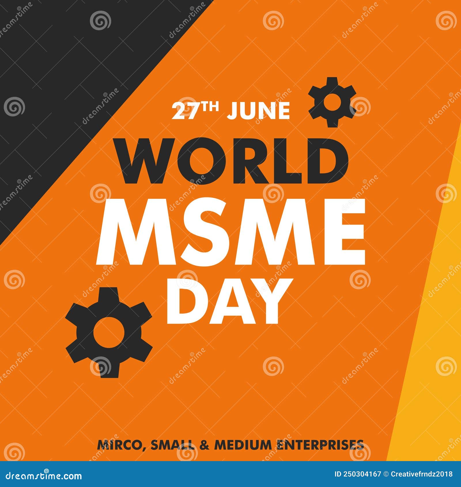 World MSME Day Banner Design, Micro Small , Medium Enterprises Stock ...