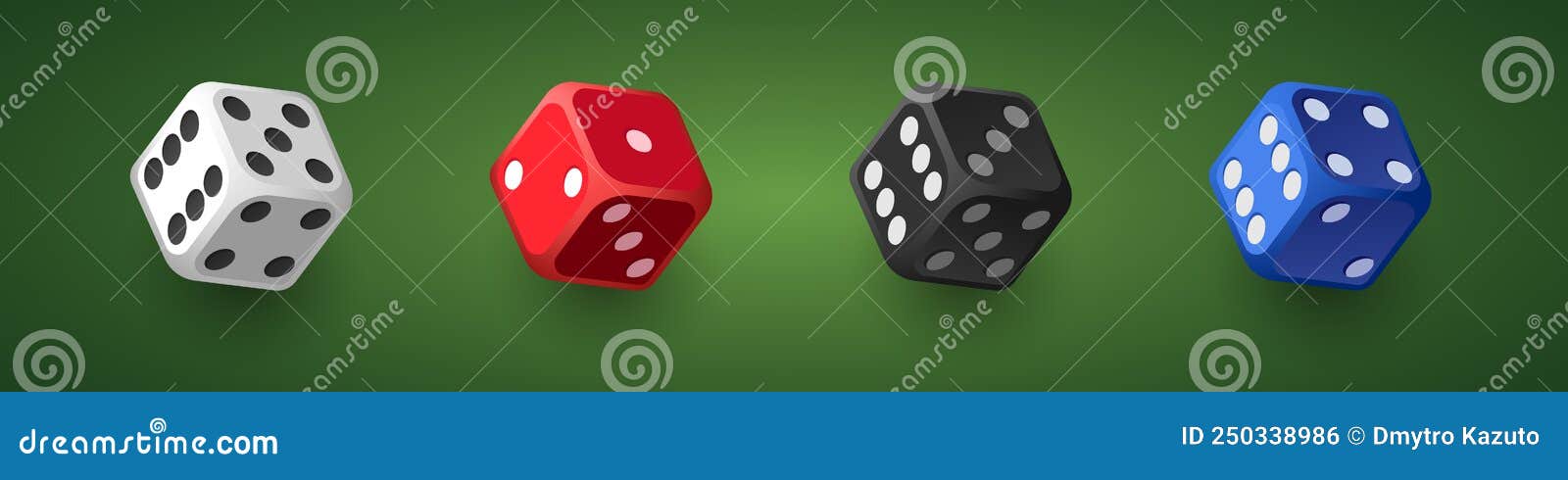 3d Dice. Isometric Dice. Vector Clipart Isolated On White Background ...