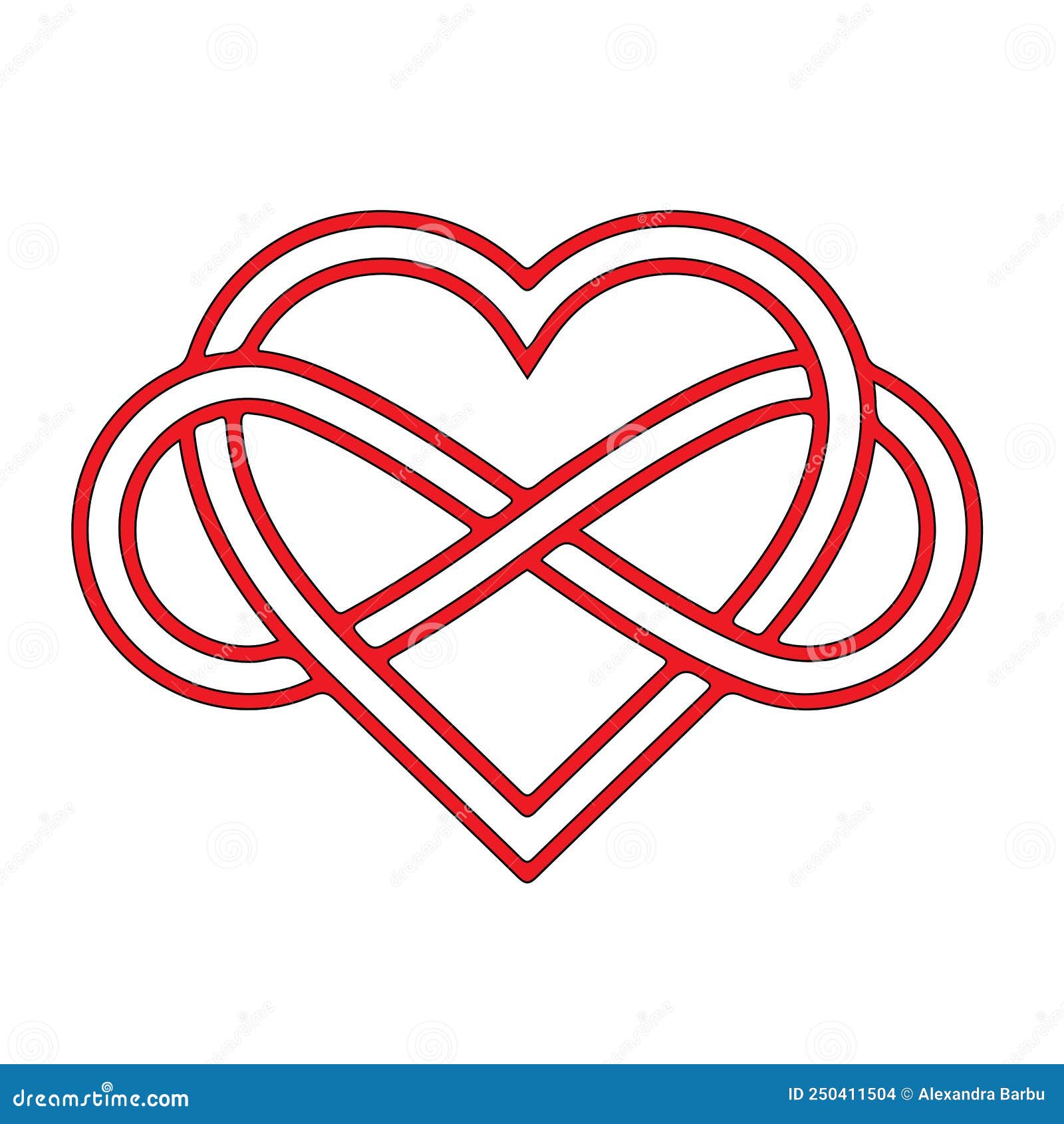 Infinity Heart Logo Symbol for Eternal Bond, Balance, Focus, Harmony ...