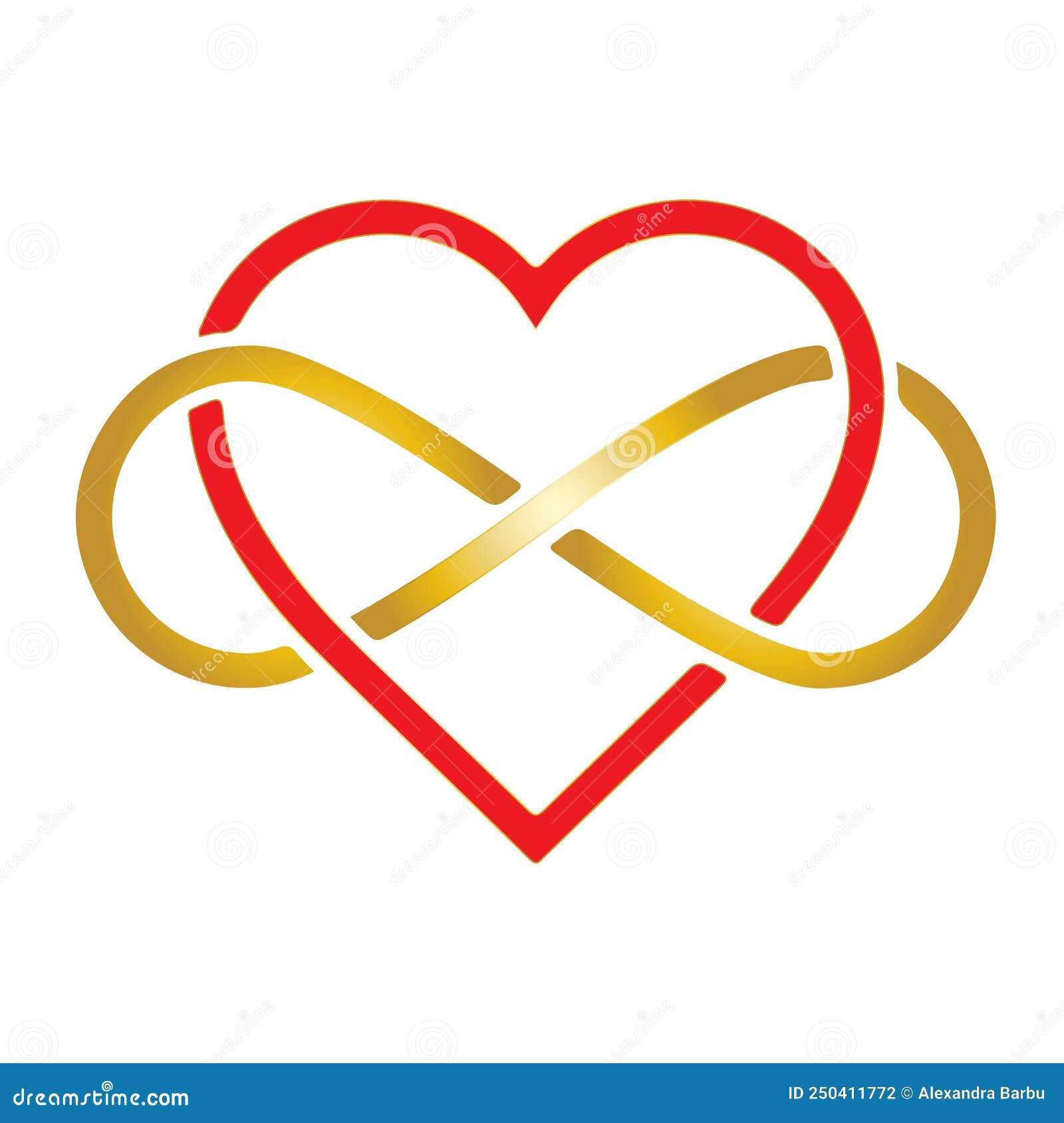 Infinity Heart Logo Symbol for Eternal Bond, Balance, Focus, Harmony ...