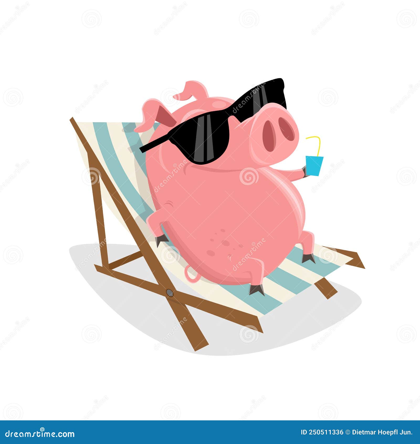 Cartoon Boy On Sunbed Royalty-Free Stock Photo | CartoonDealer.com ...