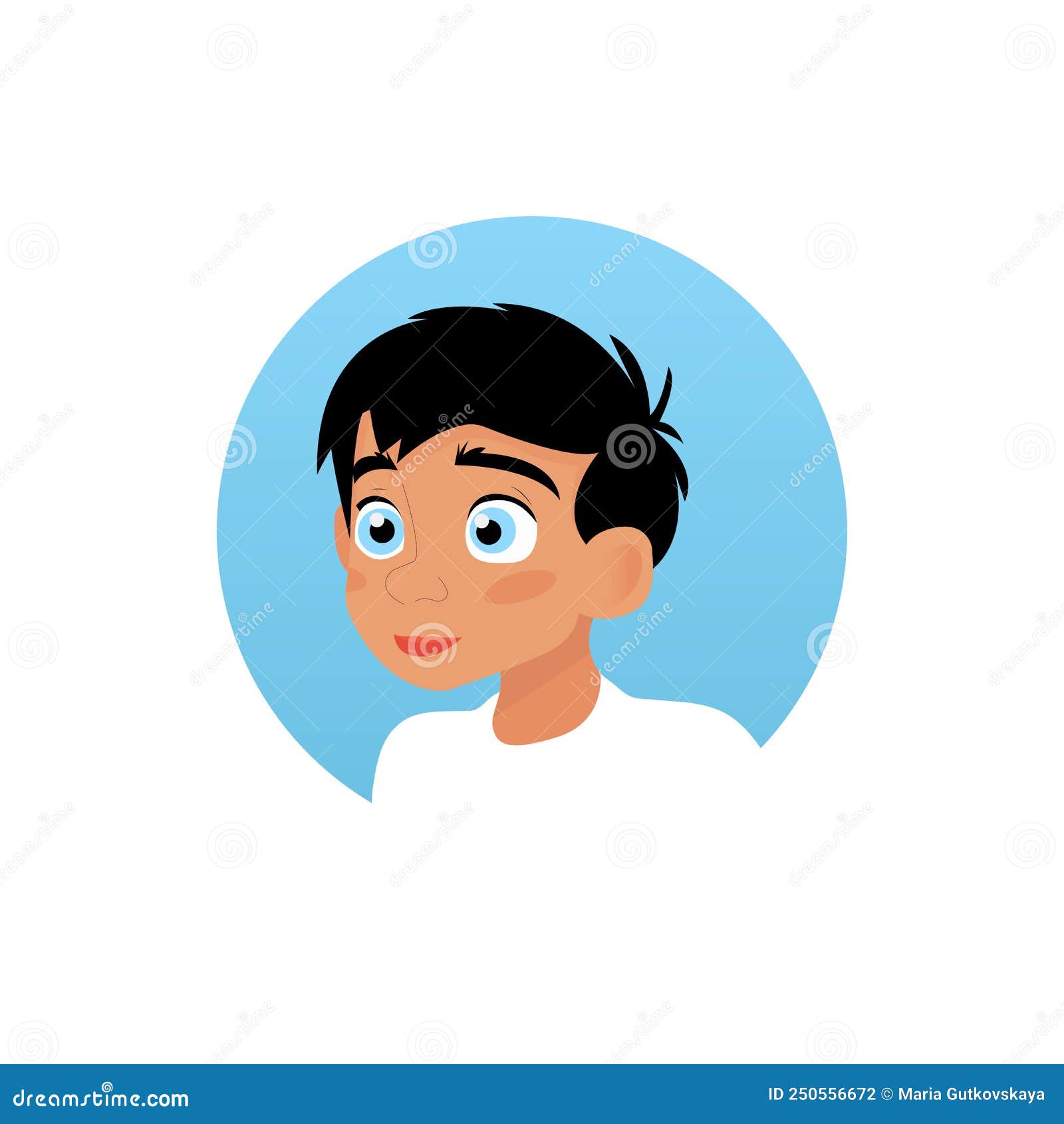 Boy Avatar Profile Icon. User Icon Stock Illustration - Illustration of ...