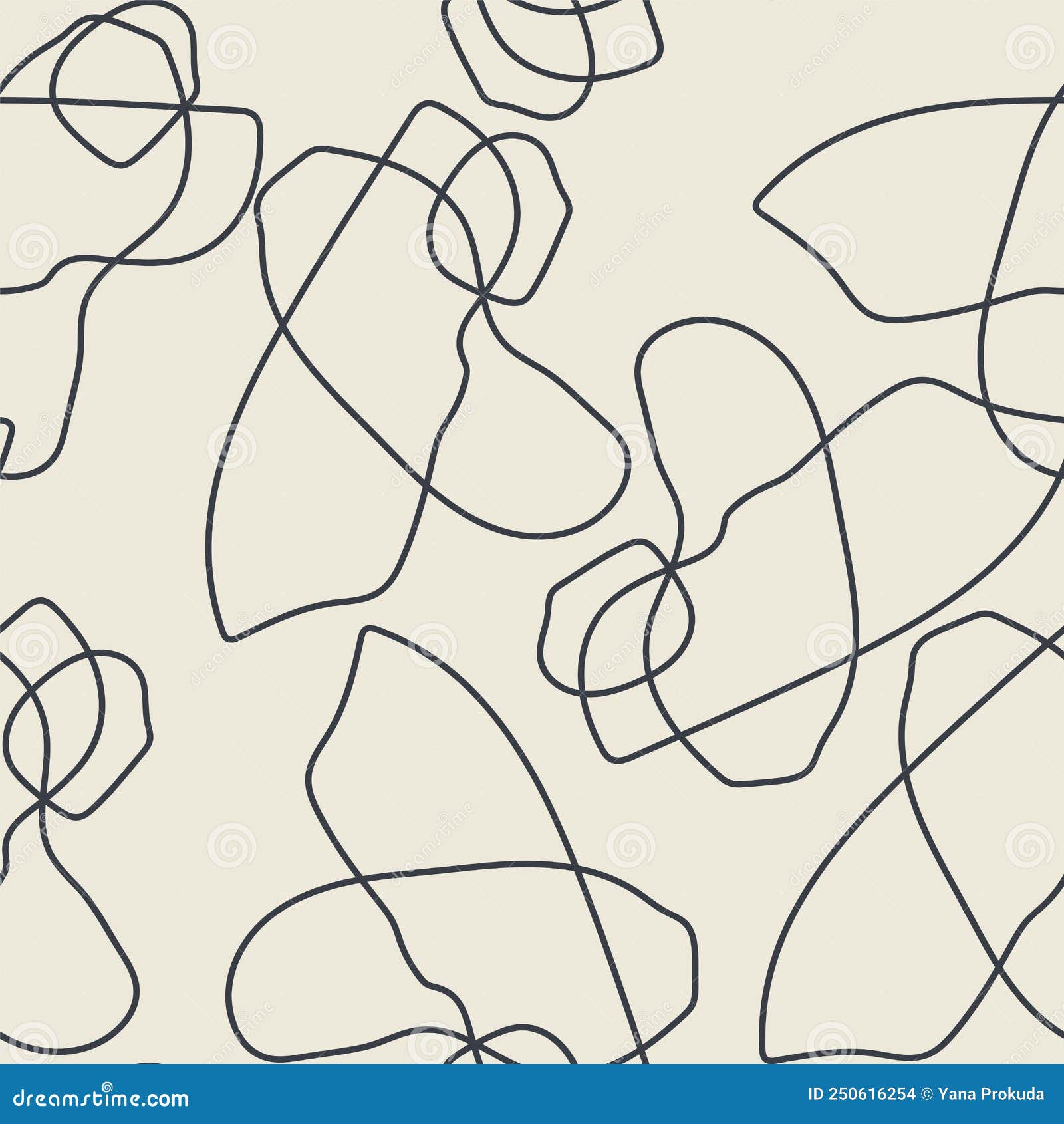 Seamless Abstract Decorative Pattern with Line Elements Stock Vector ...