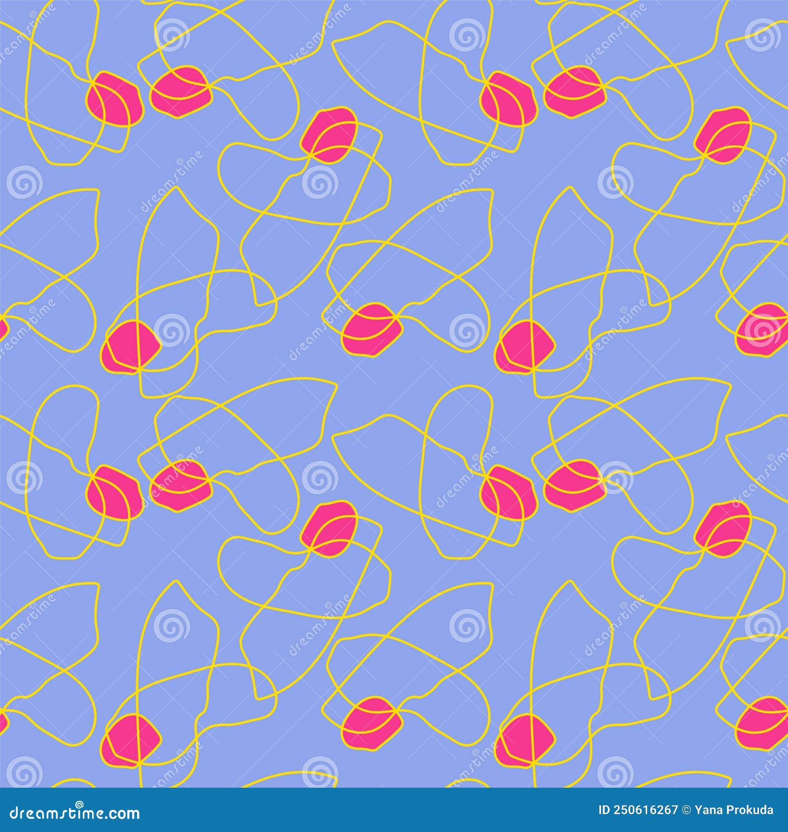 Seamless Abstract Decorative Pattern with Line Elements Stock Vector ...