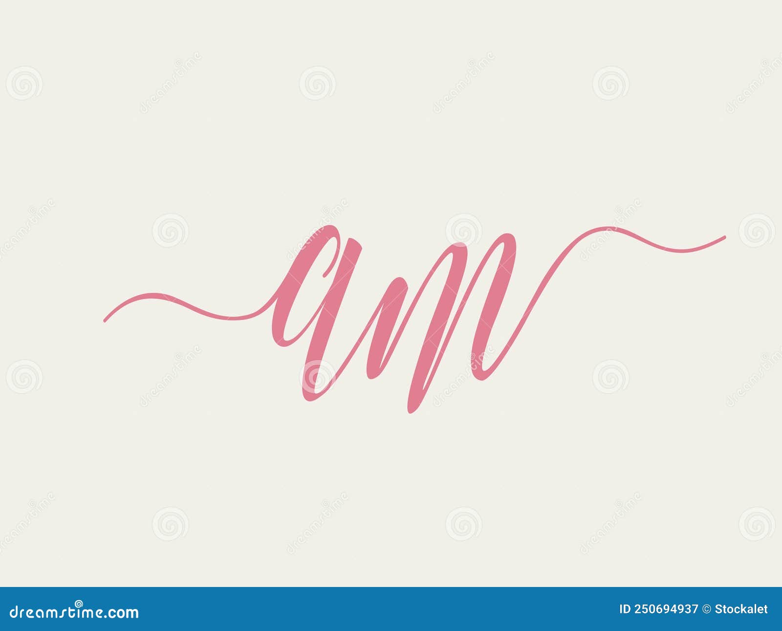 Am Monogram. Lowercase Calligraphy Letter a, Letter M Signature Logo ...