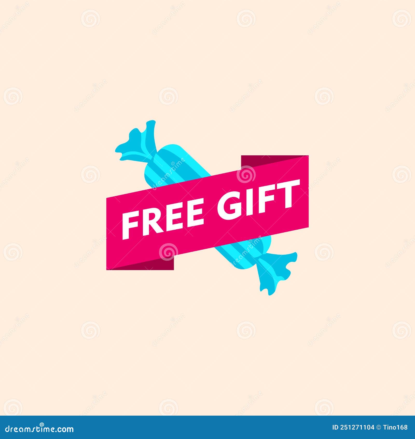 Free Gift Business Market Icon, Vector Illustration Background Stock ...