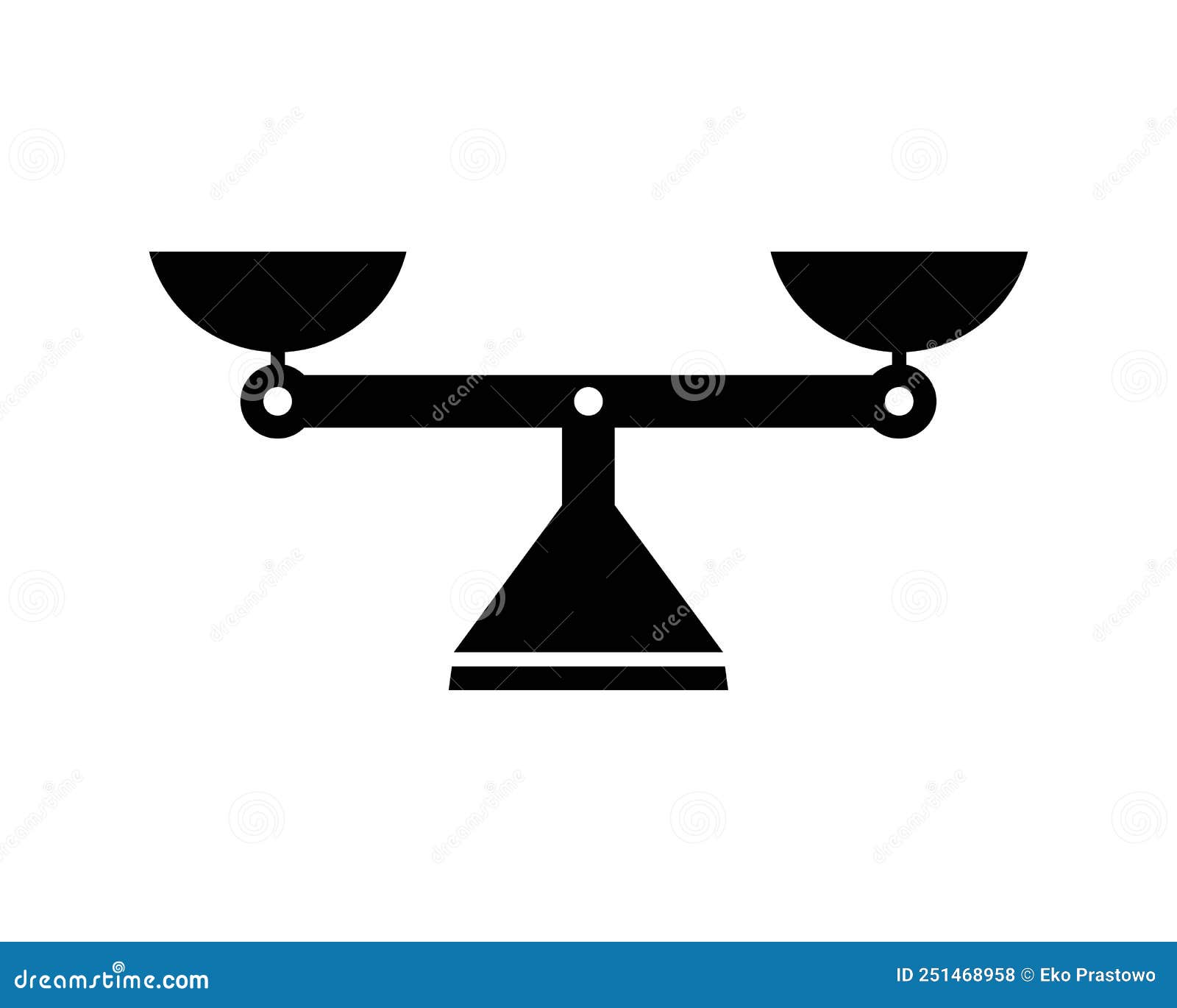 Balance Scale Icon Isolated on White Background. Vector Illustration ...