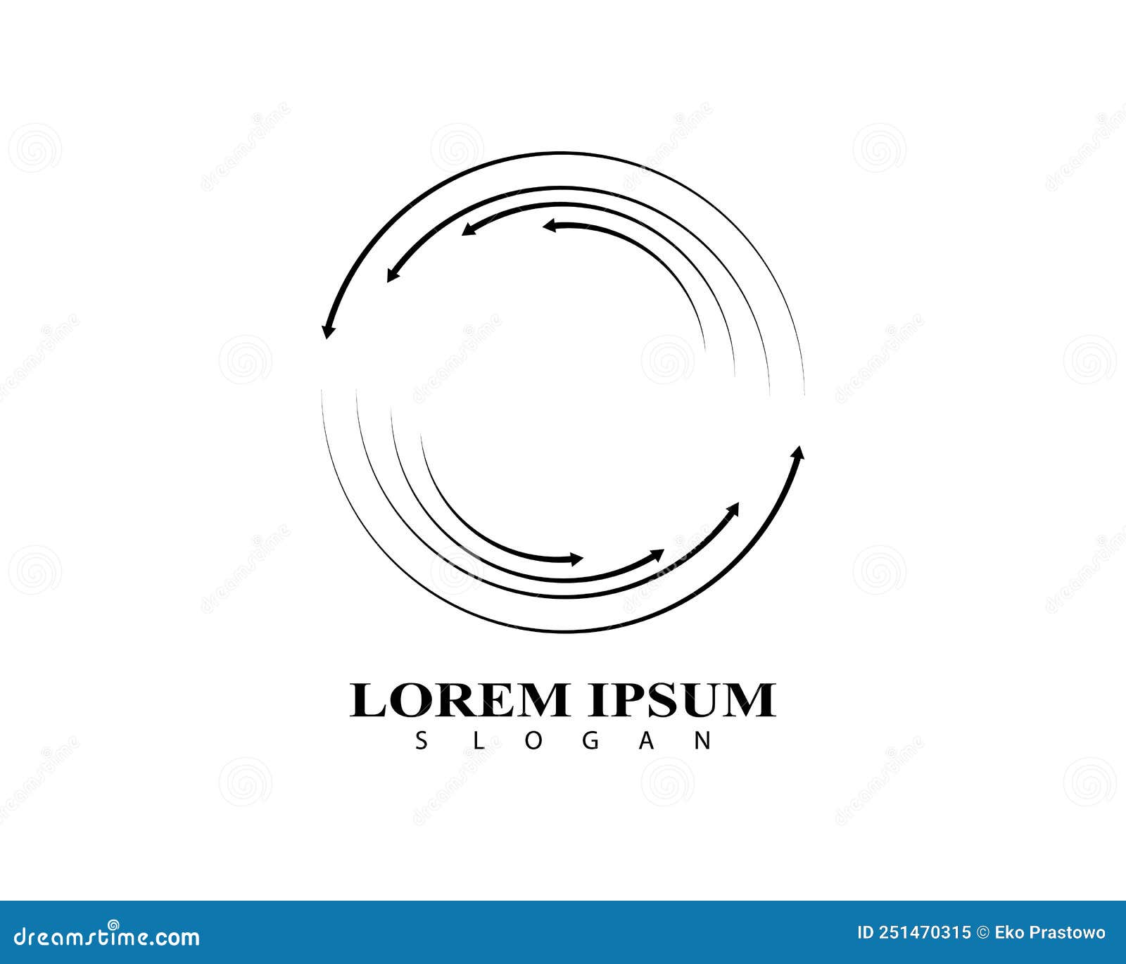 Circle Brand Identity Logo Design Idea. Vector Illustrator Stock Vector ...