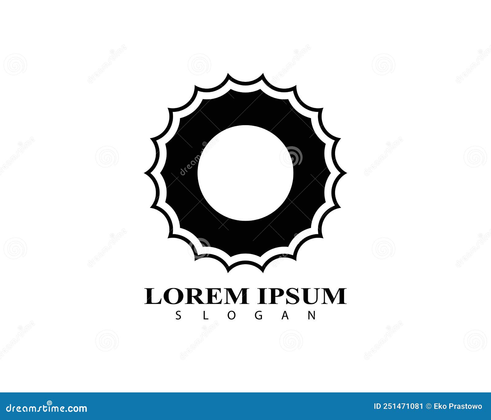 Circle Brand Identity Logo Design Idea. Vector Illustrator Stock Vector ...