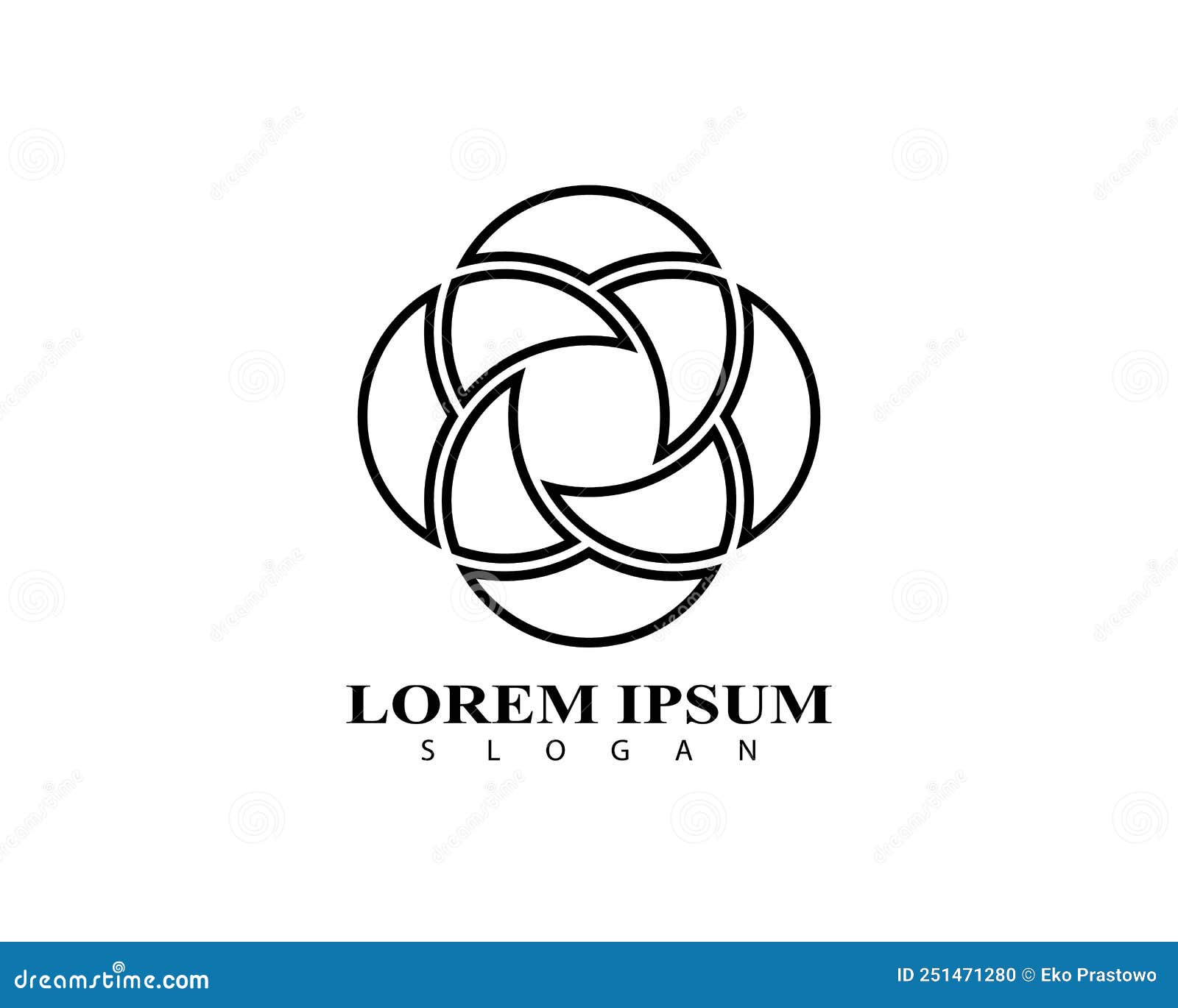 Circle Brand Identity Logo Design Idea. Stock Illustration ...