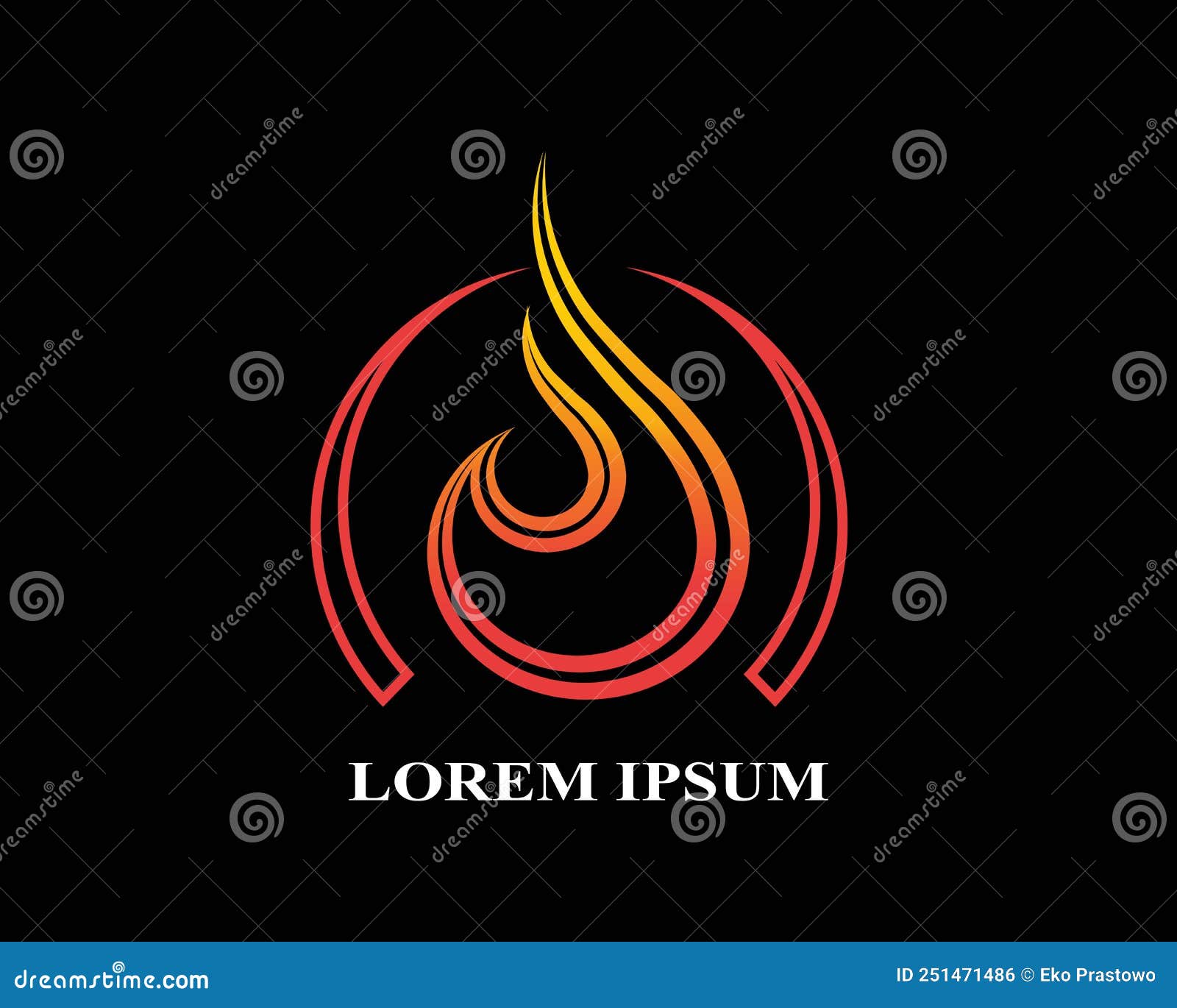 Fire Logo or Icon Design Template Stock Illustration - Illustration of ...